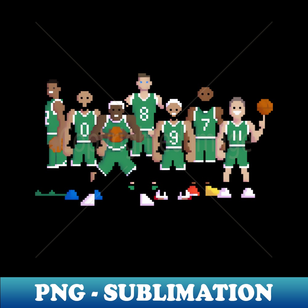 8bit Boston Basketball Squad - Retro Gaming Style - Instantl | Inspire ...