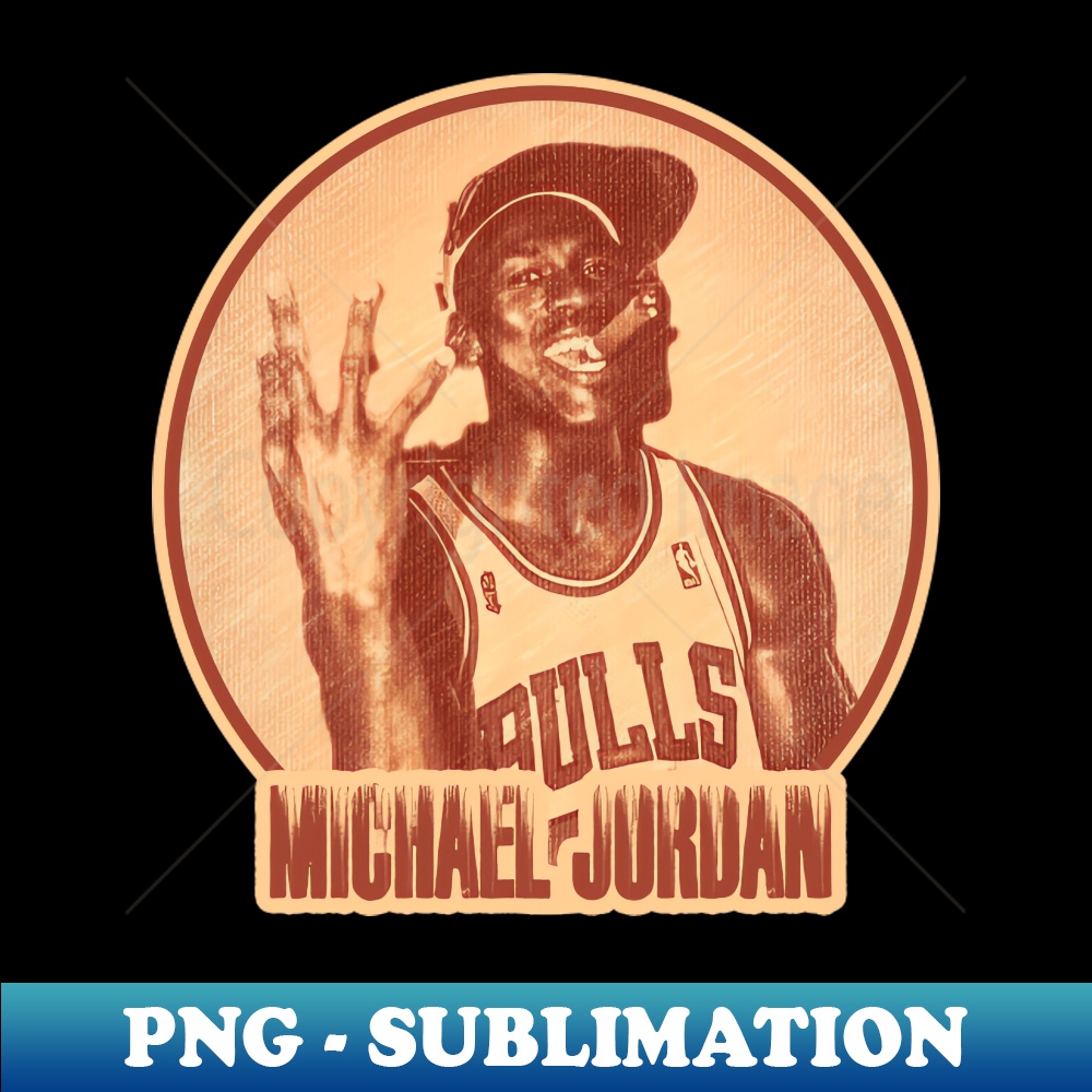 Michael Jordan Dunk - Vintage Red Color - High-Quality Subli | Inspire ...