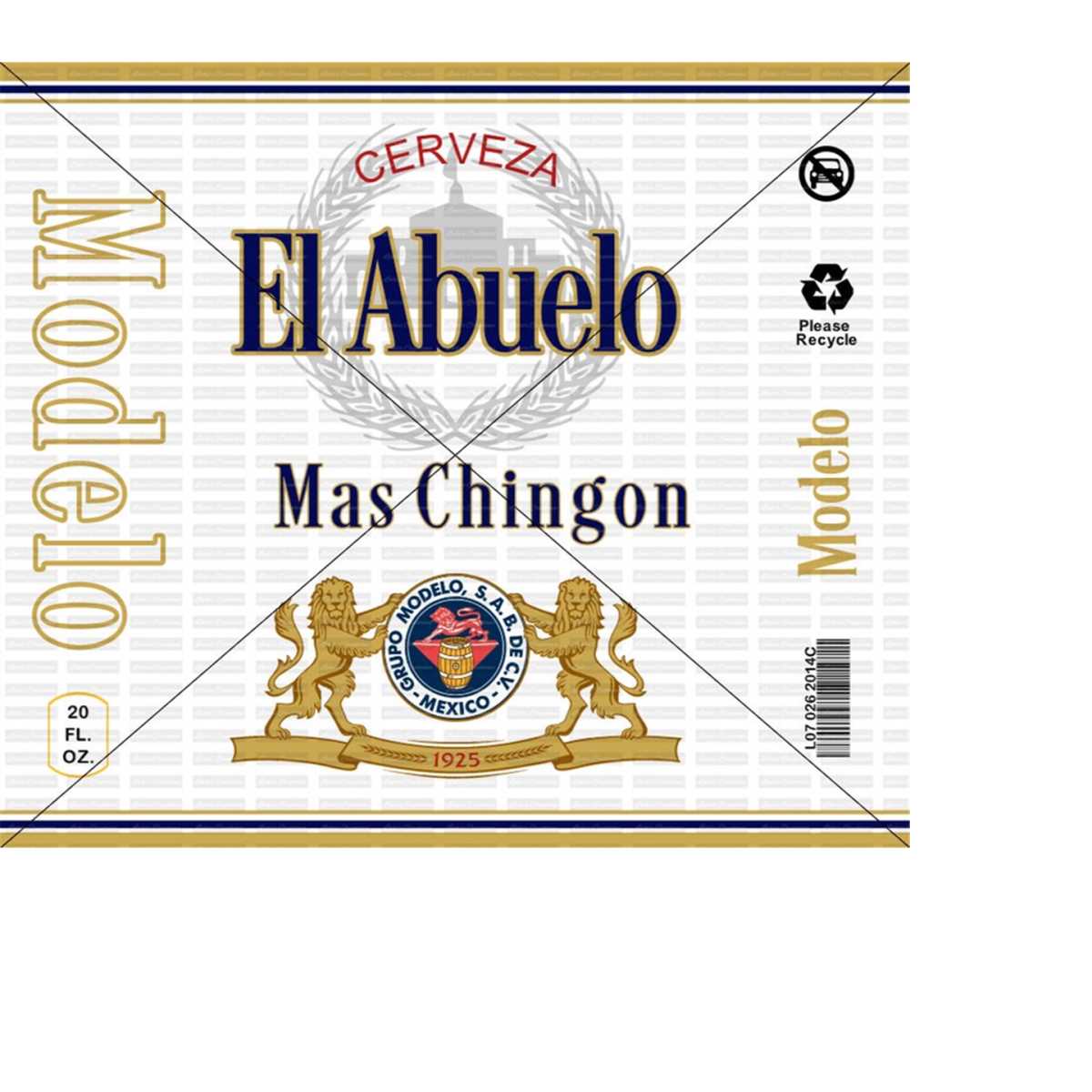 El Abuelo Mas Chingon Inspired Modelo PNG ONLY | Inspire Uplift