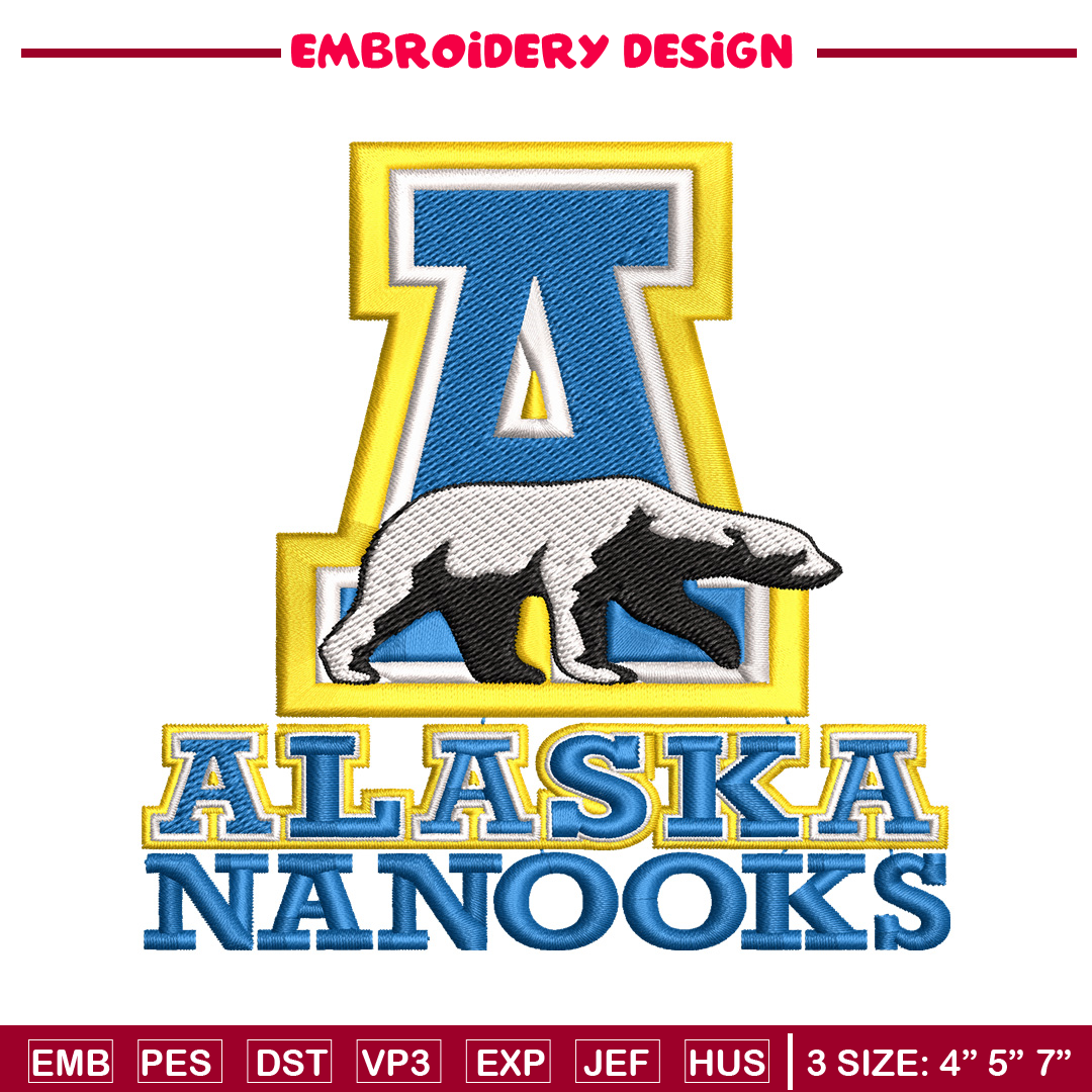 Alaska Nanooks embroidery design, Alaska Nanooks embroidery, | Inspire ...