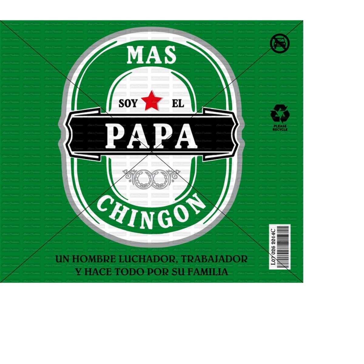 Soy El Papa Mas Chingon Wrap PNG ONLY - Inspire Uplift