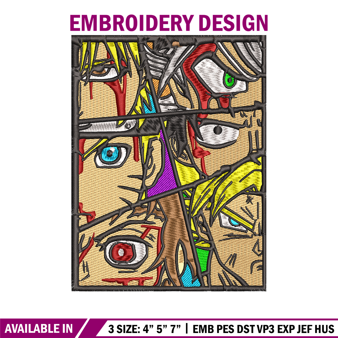 Anime popular embroidery design, Anime embroidery, embroider | Inspire ...