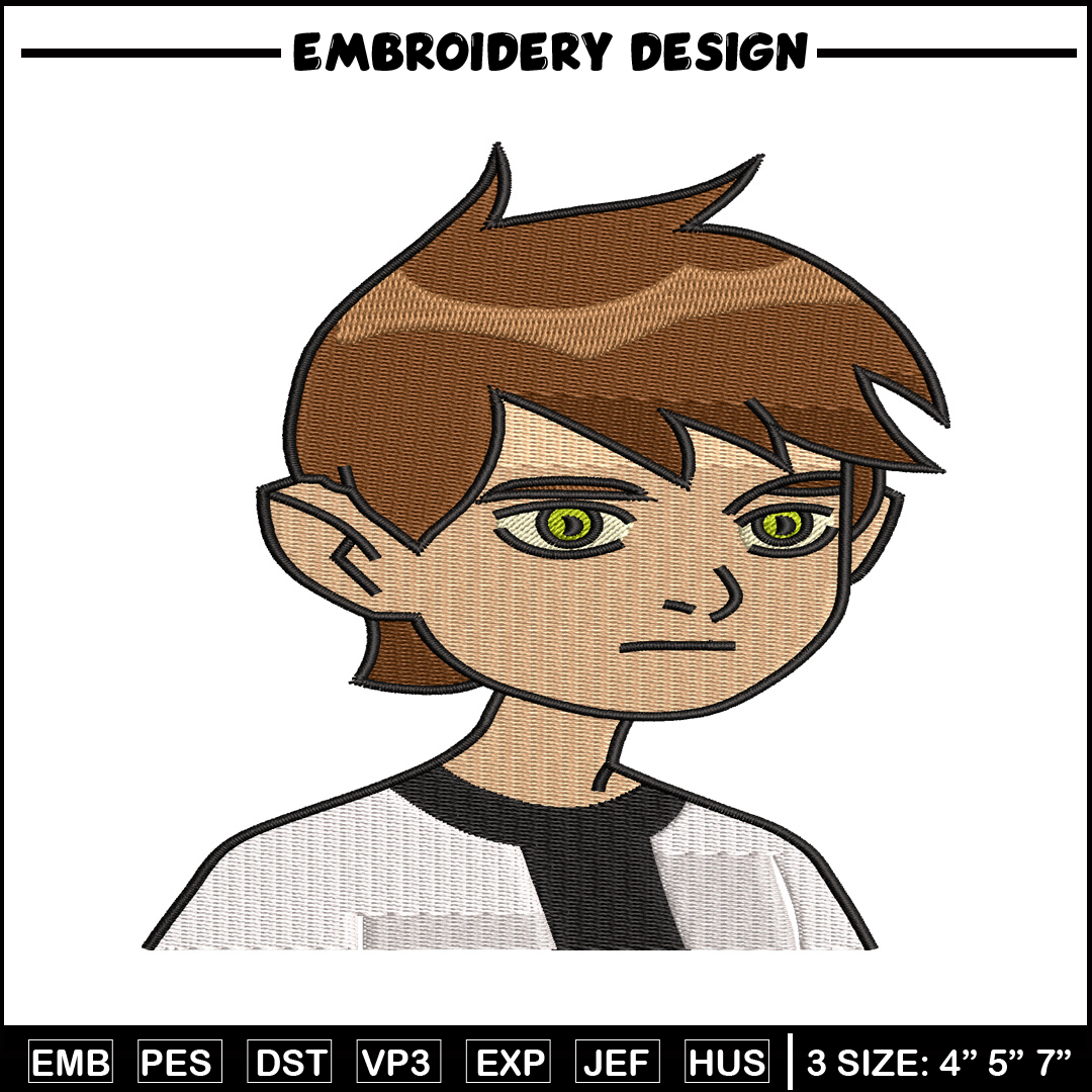 Ben Tennyson embroidery design, Benten embroidery, cartoon d - Inspire ...