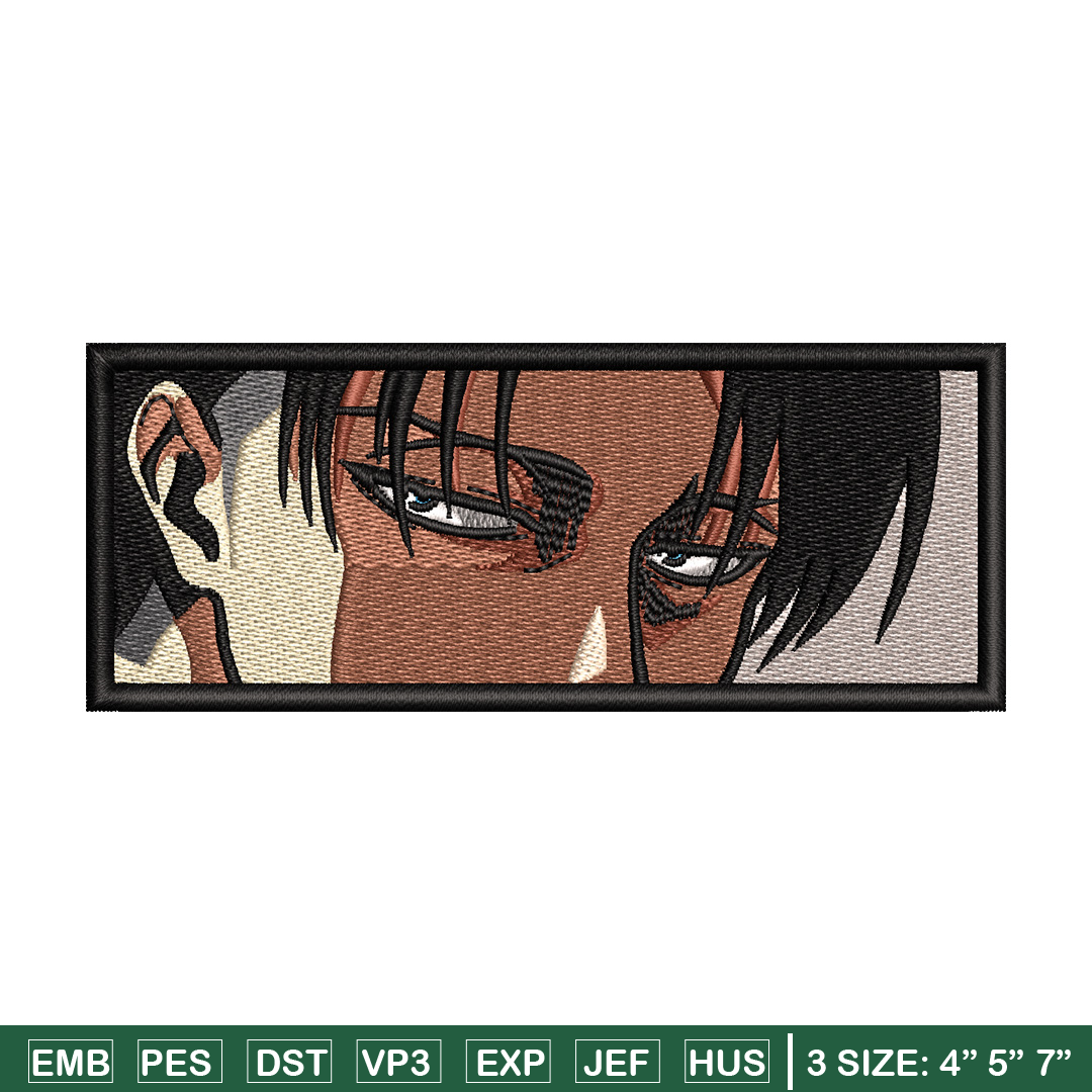 Levi ackerman eyes embroidery design, Aot embroidery, Anime | Inspire ...