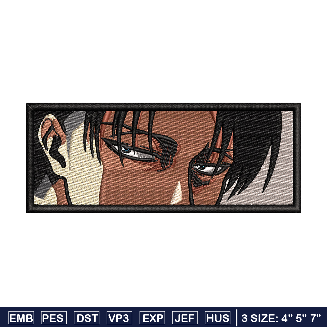 Levi ackerman eyes embroidery design, Aot embroidery, Anime | Inspire ...