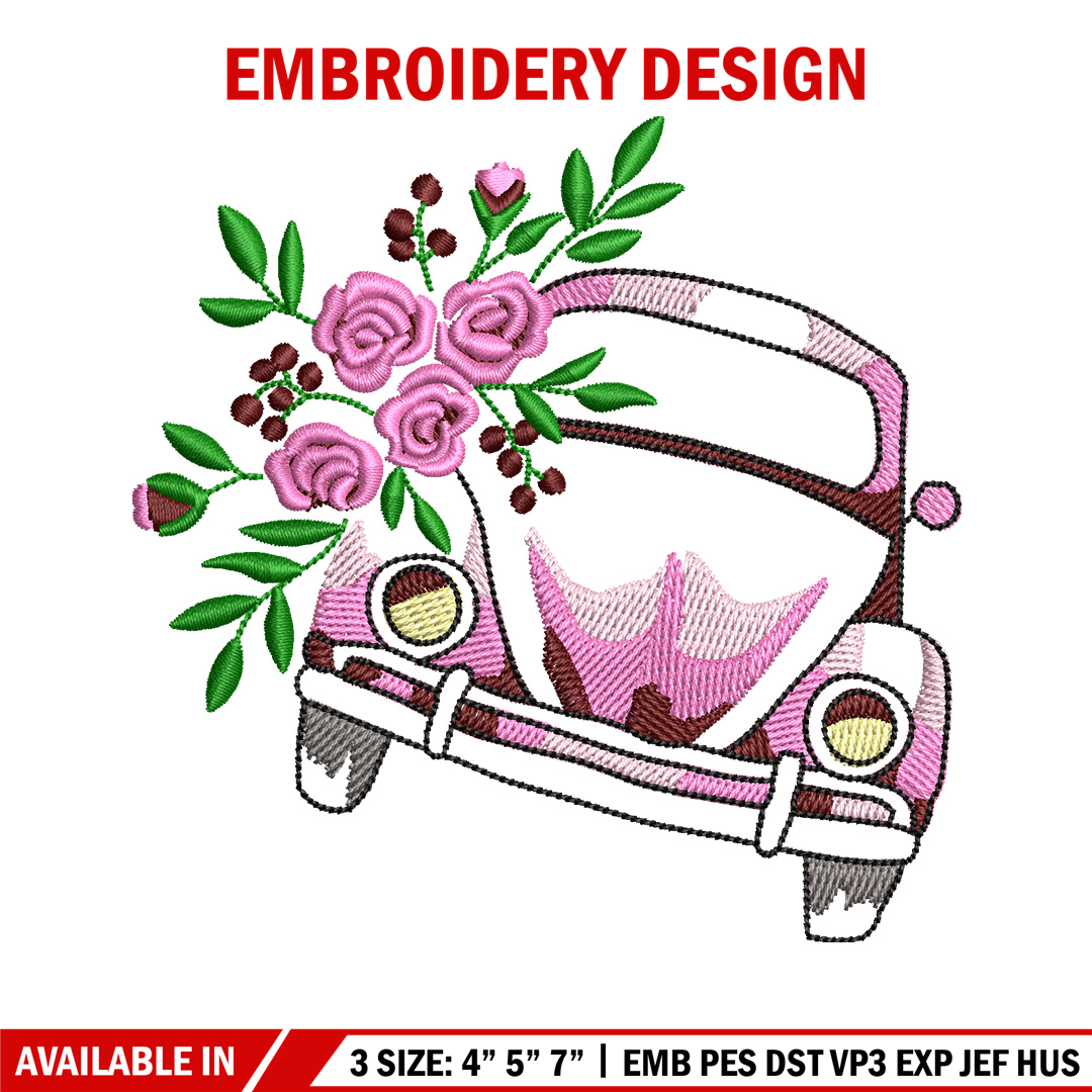 Car flower embroidery design, Car embroidery, Embroidery fil | Inspire ...