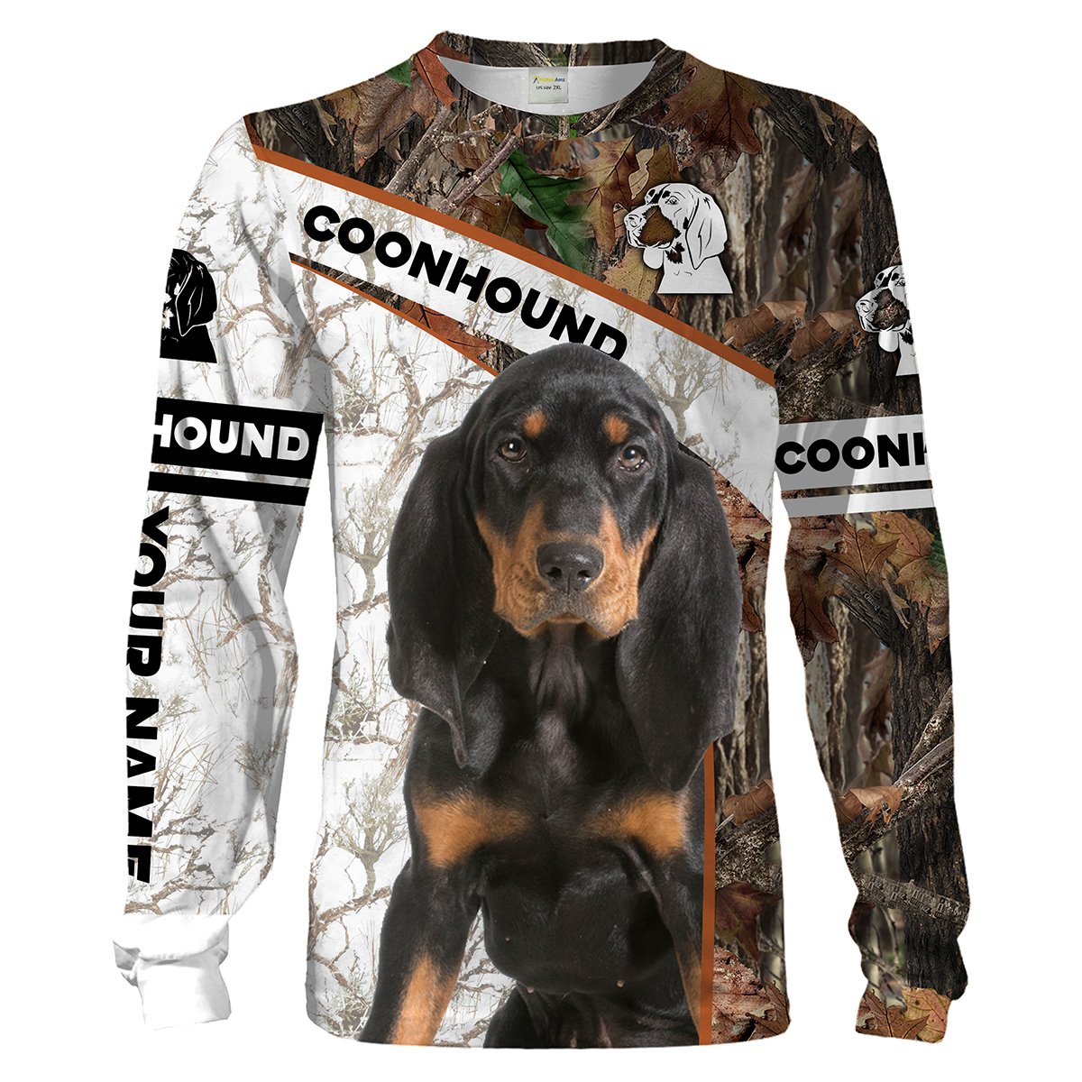 Black and Tan Coonhound Coon Hunter Custom Name 3D Full Prin | Inspire ...