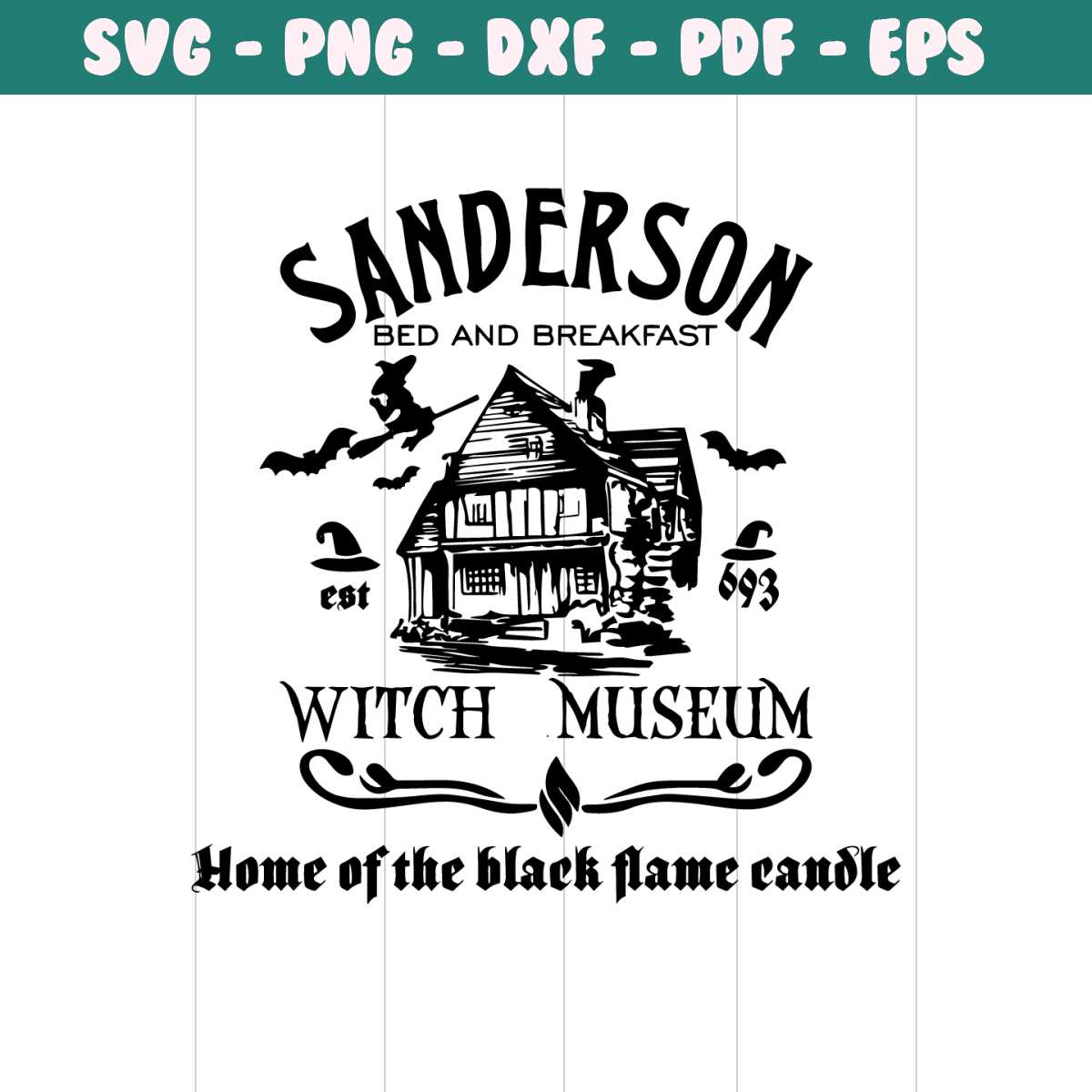 Vintage Sanderson Witch Museum SVG File For Cricut - Inspire Uplift