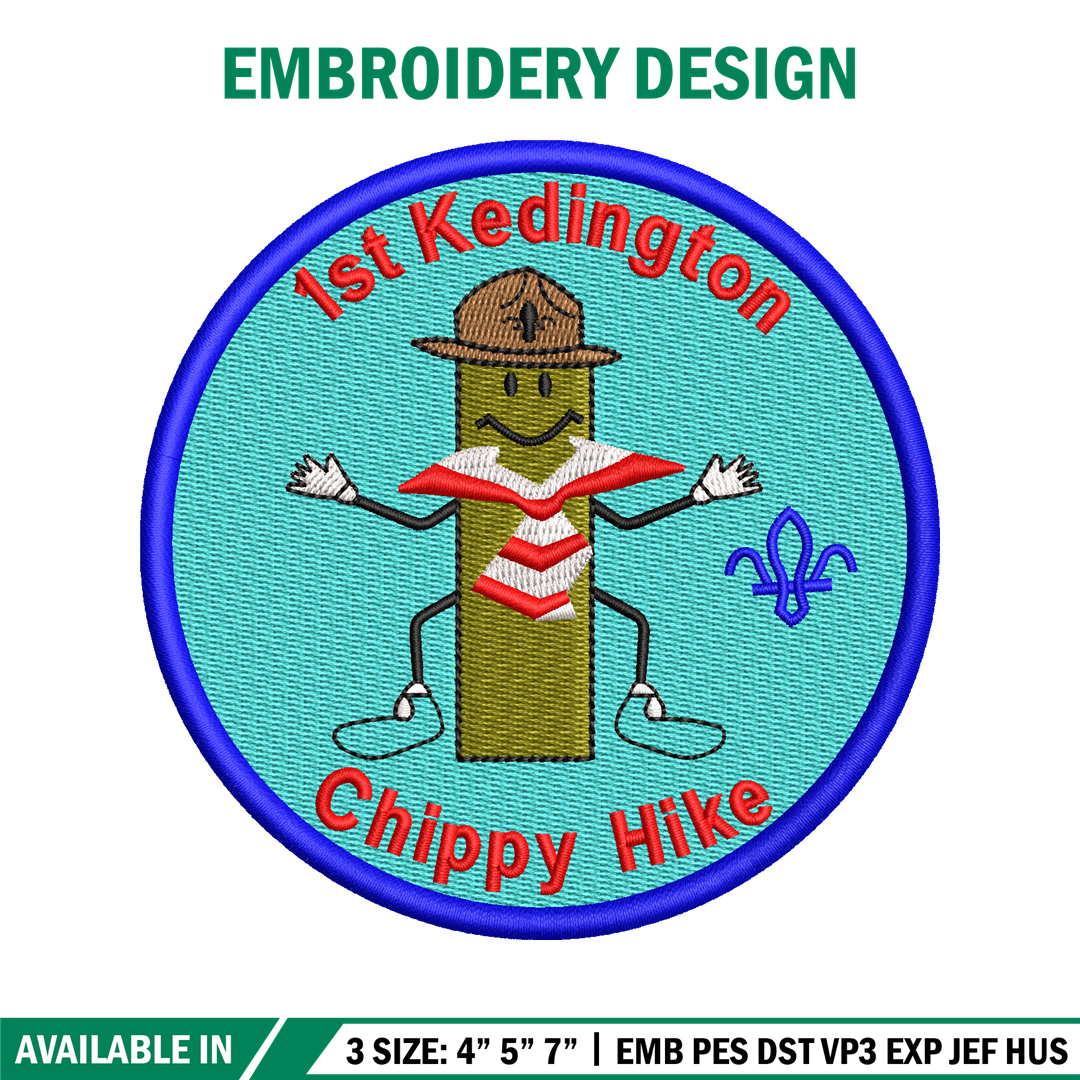 Chippy Hike logo embroidery design, Chippy Hike embroidery, | Inspire ...