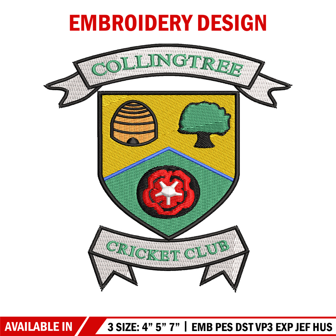 Collingtree Cricket embroidery design, Collingtree Cricket e | Inspire ...