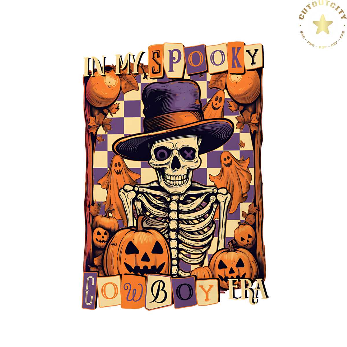 Western Halloween In My Spooky Cowboy Era PNG Download | Inspire Uplift