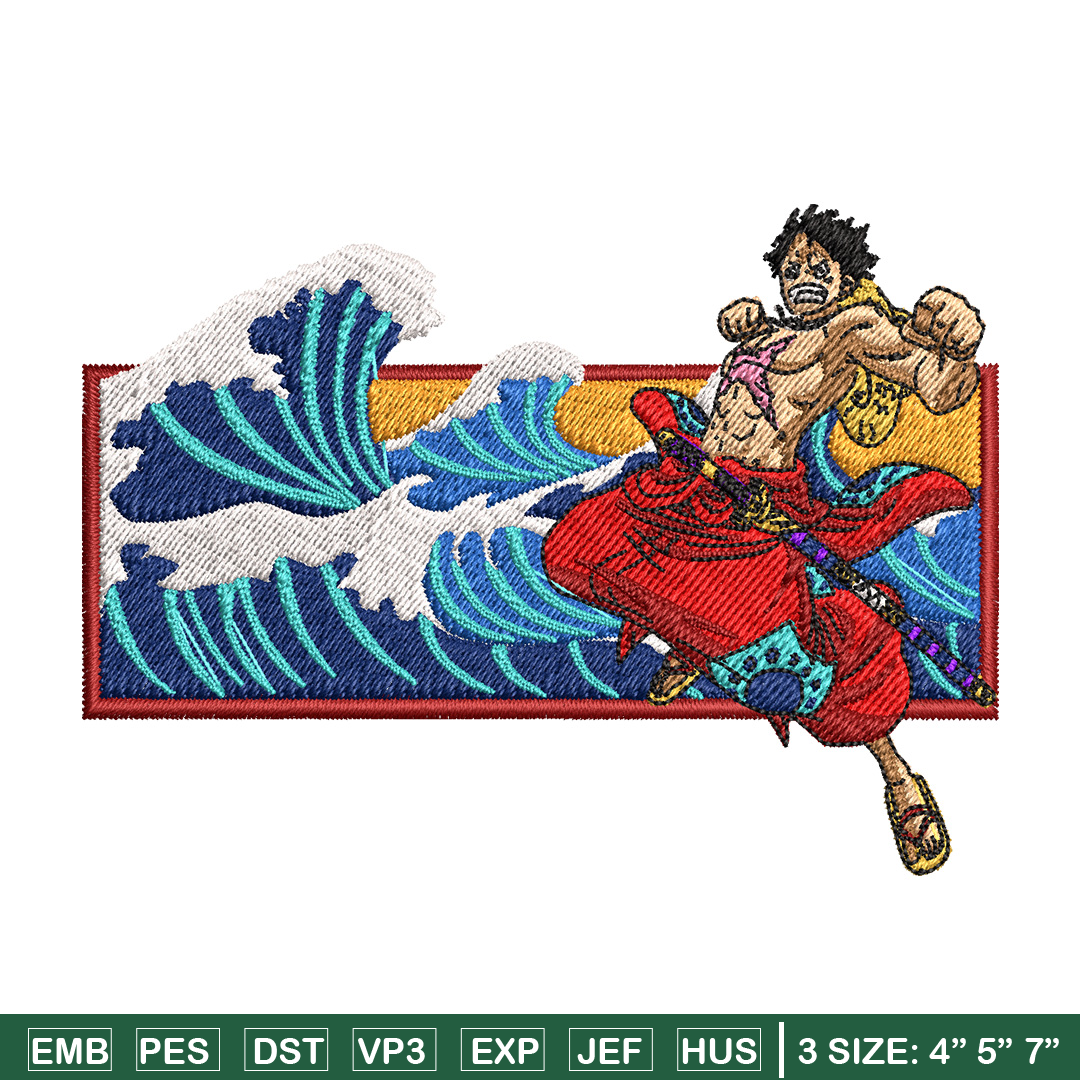 Luffy embroidery design, One piece embroidery, Anime design, | Inspire ...