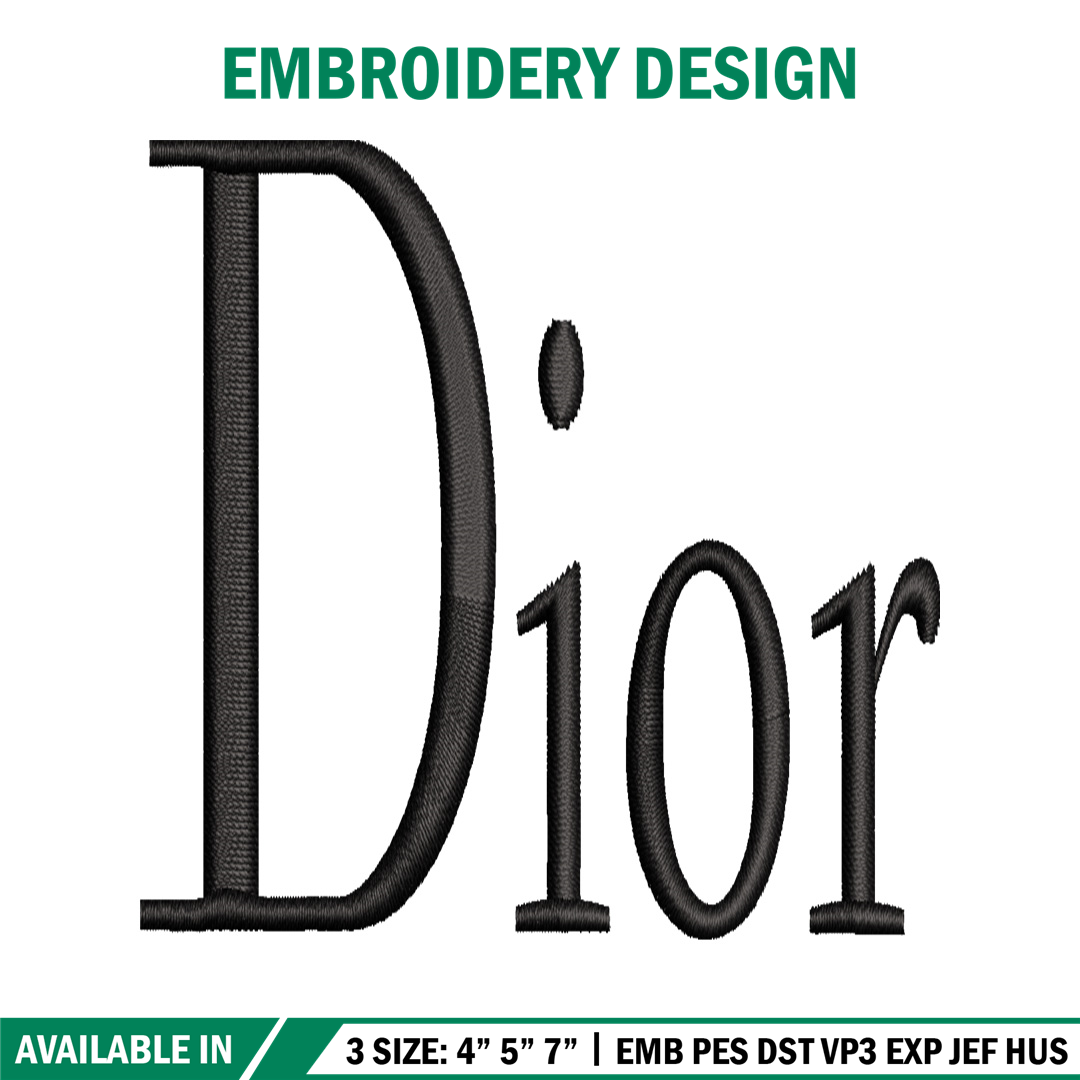 Dior Logo embroidery design, Dior Logo embroidery, logo desi | Inspire ...