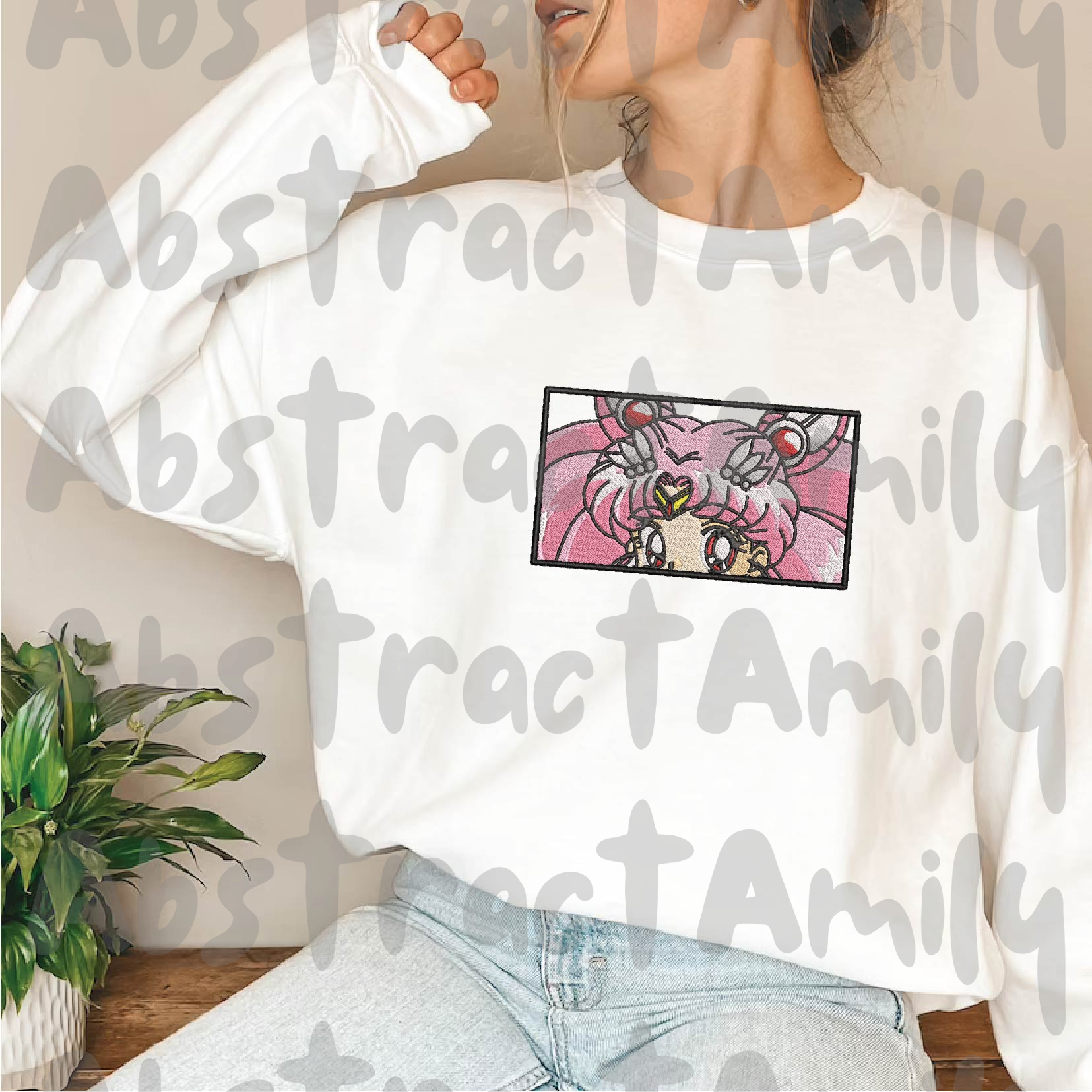 Pink Girl Anime Embroidery Designs, Inspired Anime Embroider - Inspire ...