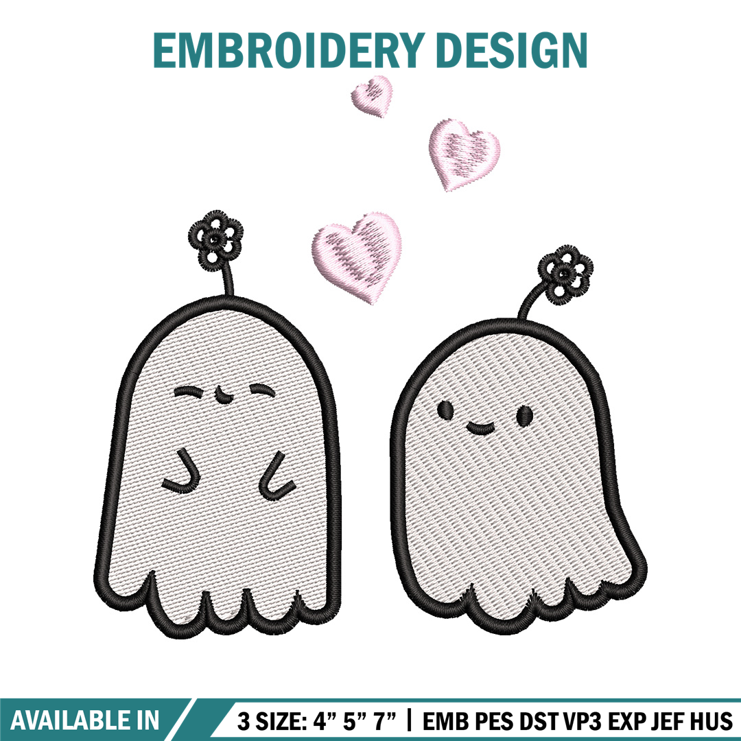 Cute ghost embroidery design, Ghost embroidery, Embroidery f | Inspire ...