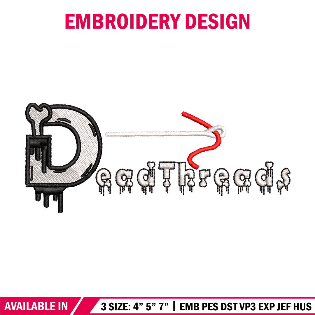 Death logo embroidery design, Death logo embroidery, logo de | Inspire ...