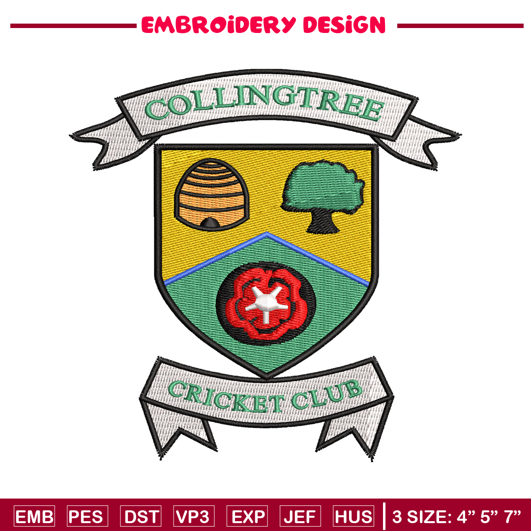 Collingtree Cricket embroidery design, Collingtree Cricket e | Inspire ...