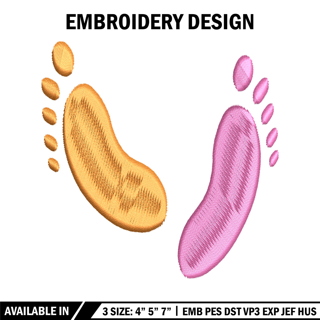 Foot embroidery design, Foot embroidery, logo design, embroi | Inspire ...