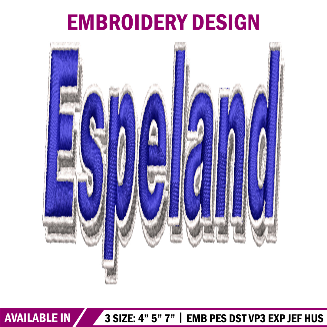 Espeland Logo embroidery design, Espeland Logo embroidery, l | Inspire ...