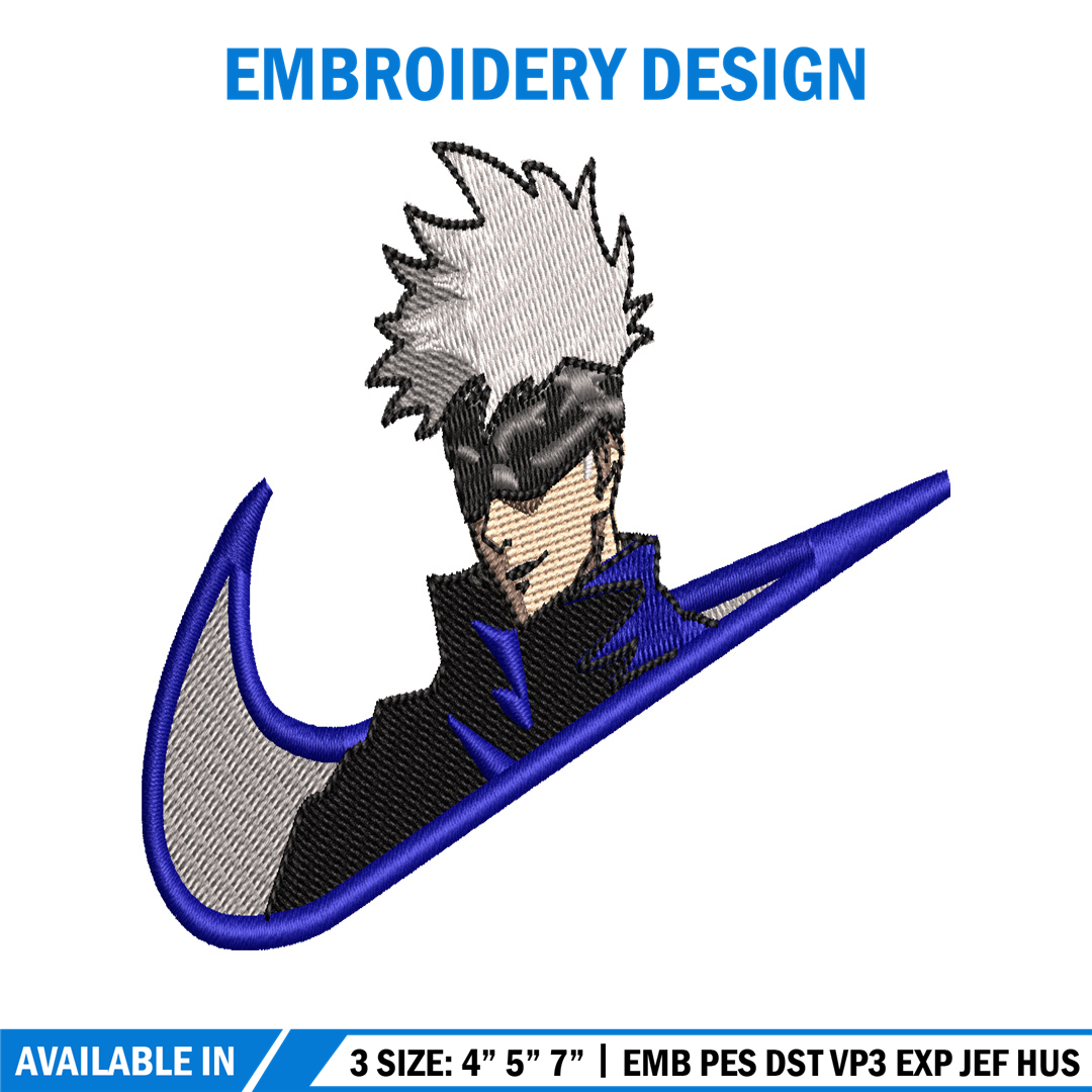 Gojo Satoru embroidery design, Jujutsu Kaisen embroidery, an - Inspire ...