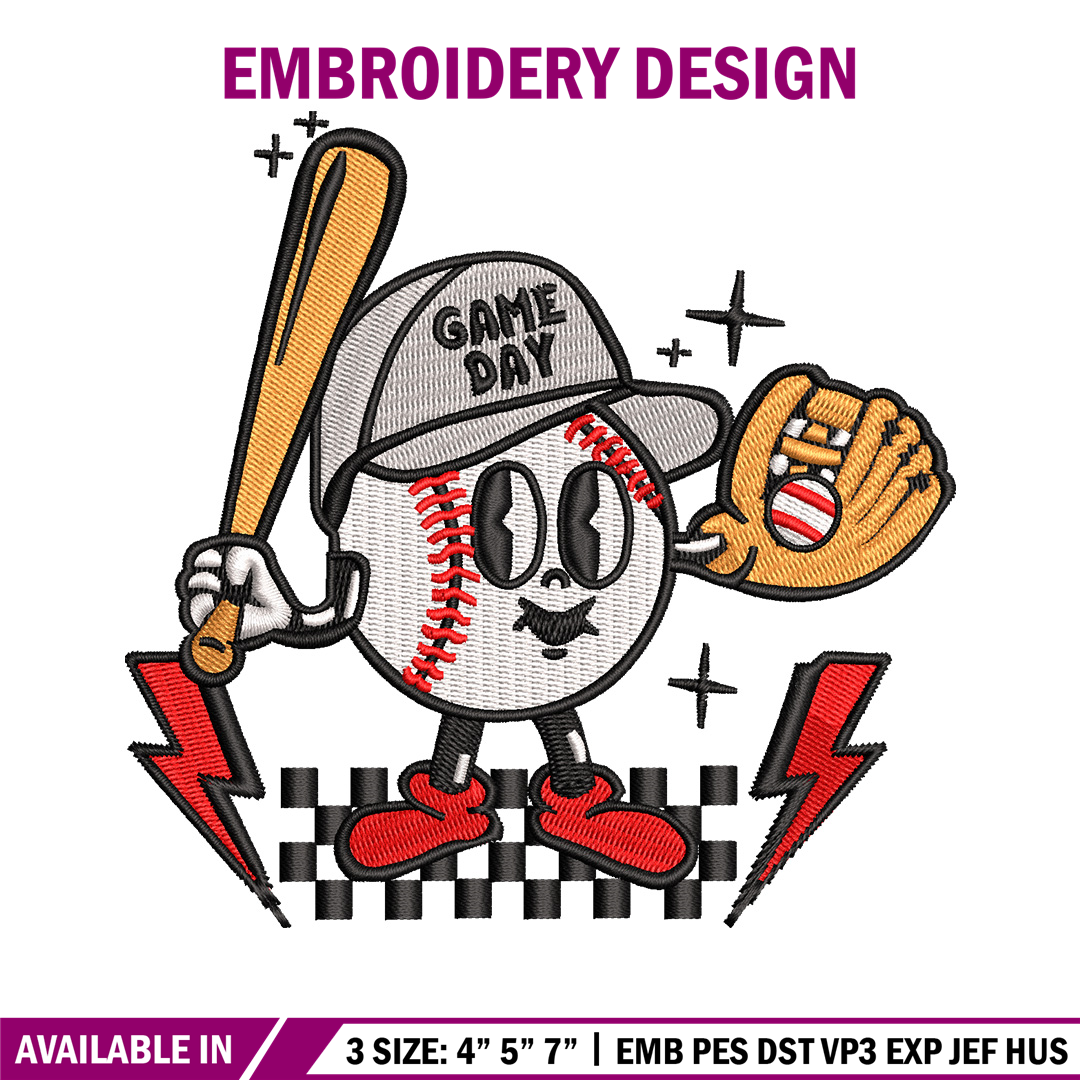 Game day embroidery design, Baseball embroidery, Embroidery | Inspire ...