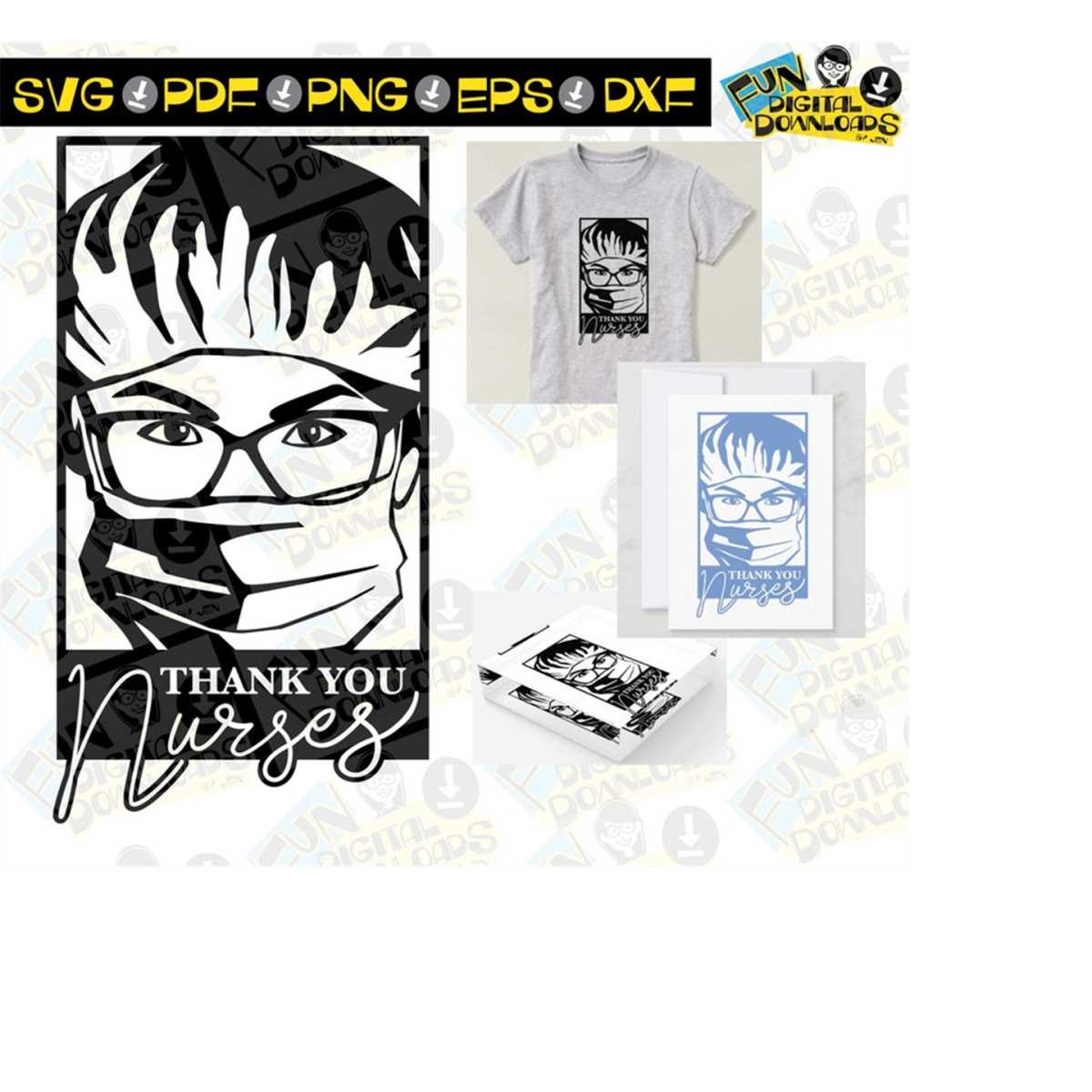 Thank You Nurses SVG - Essential Workers svg, Wear A mask sv - Inspire ...