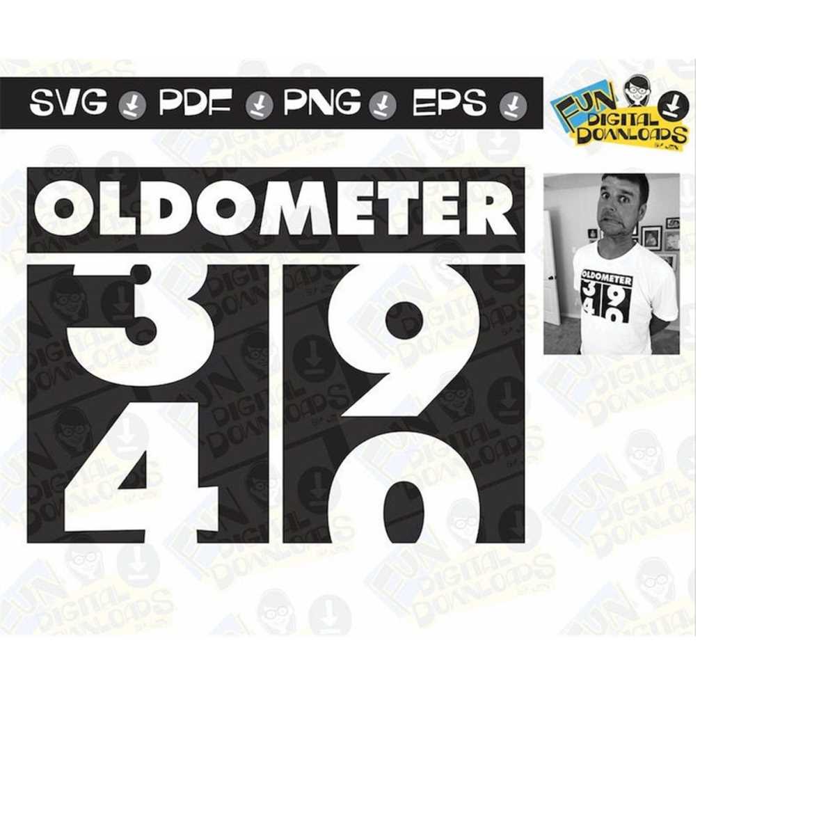 Oldometer SVG, 40th Birthday svg, Birthday humor, oldometer | Inspire ...