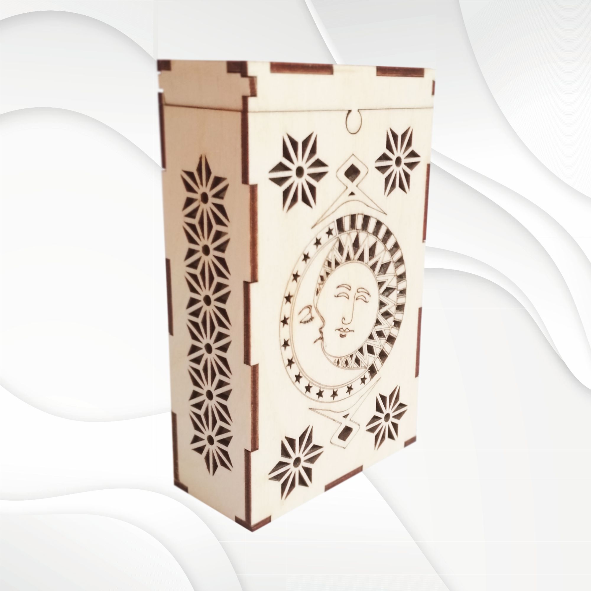 Case Tarot Cards, design laser cutting. Engraving pattern, s - Inspire ...