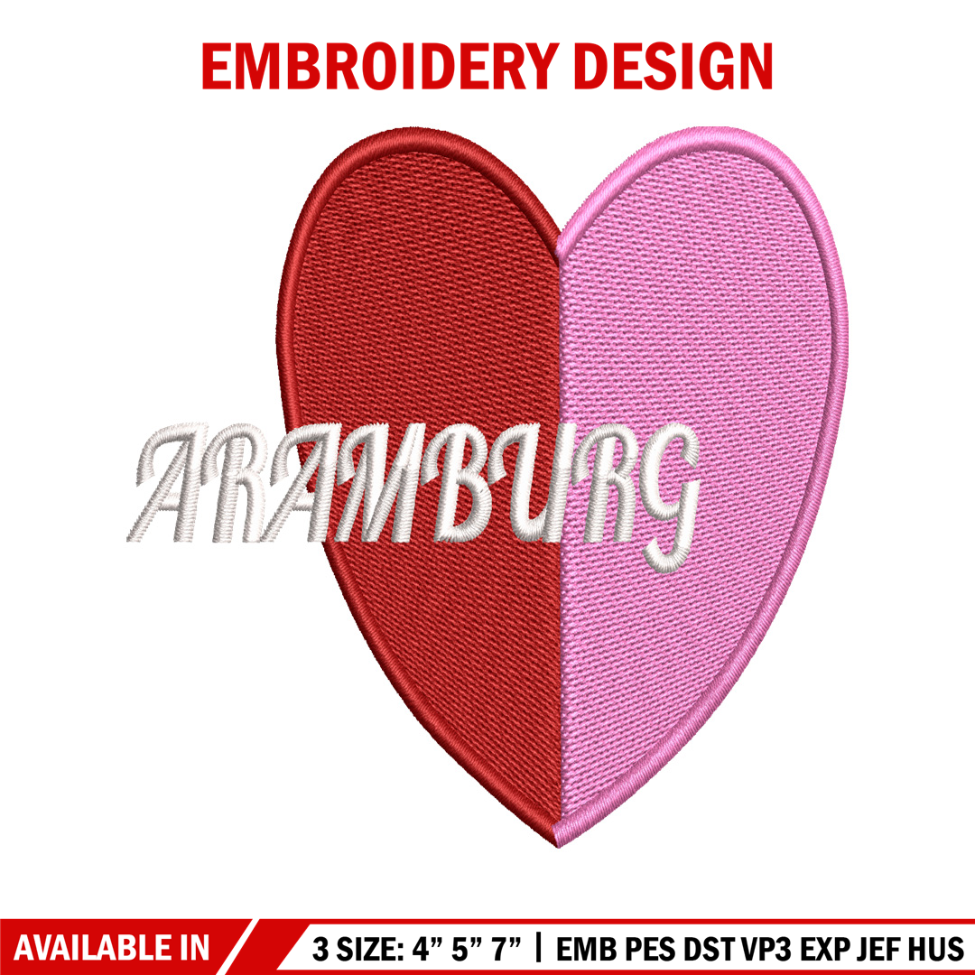 Heart embroidery design, heart embroidery, logo design, embr | Inspire ...