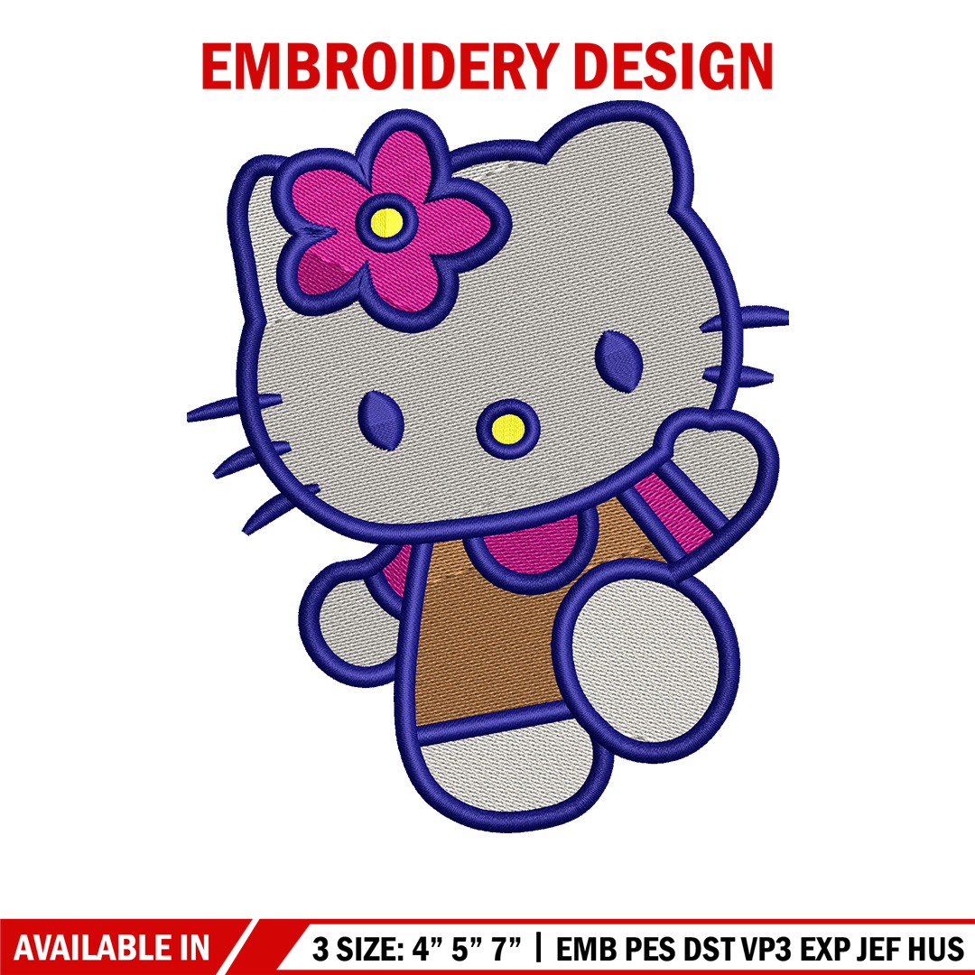 Hello kitty embroidery design, Kitty embroidery, Embroidery | Inspire ...
