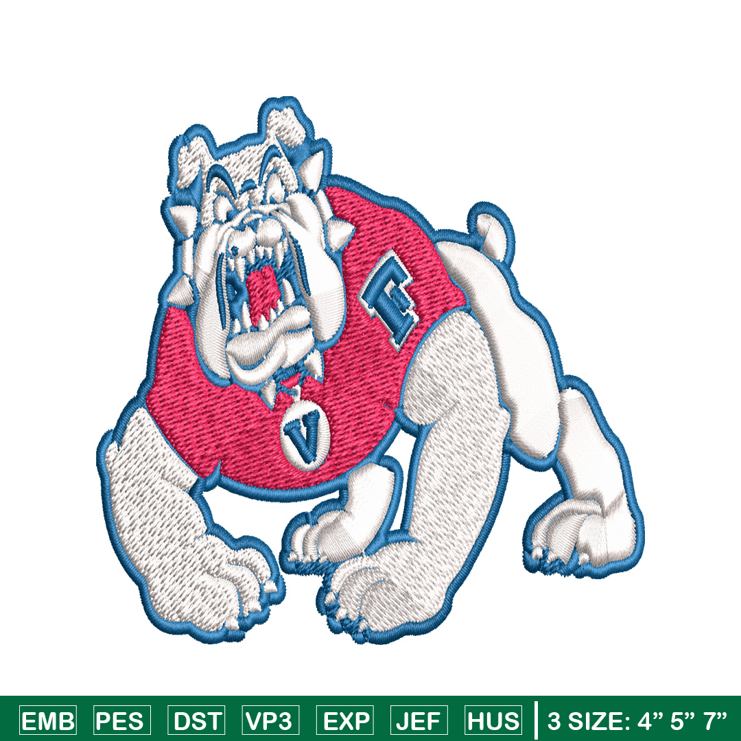 Fresno State Bulldogs embroidery design, Fresno State Bulldo | Inspire ...