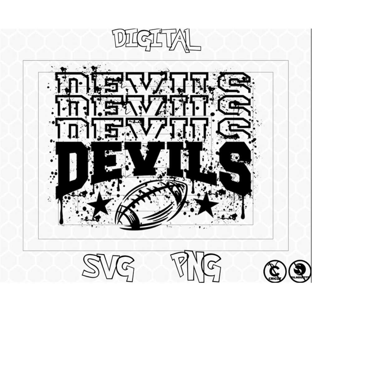 Devils Football Svg File | Inspire Uplift