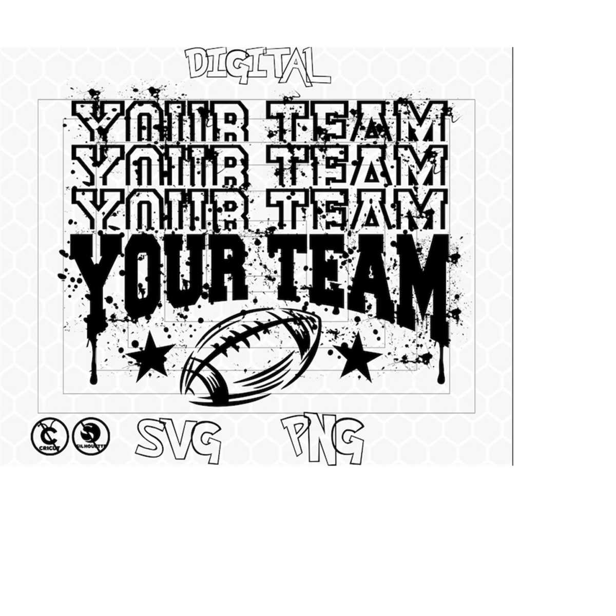 Custom Football Svg File | Inspire Uplift