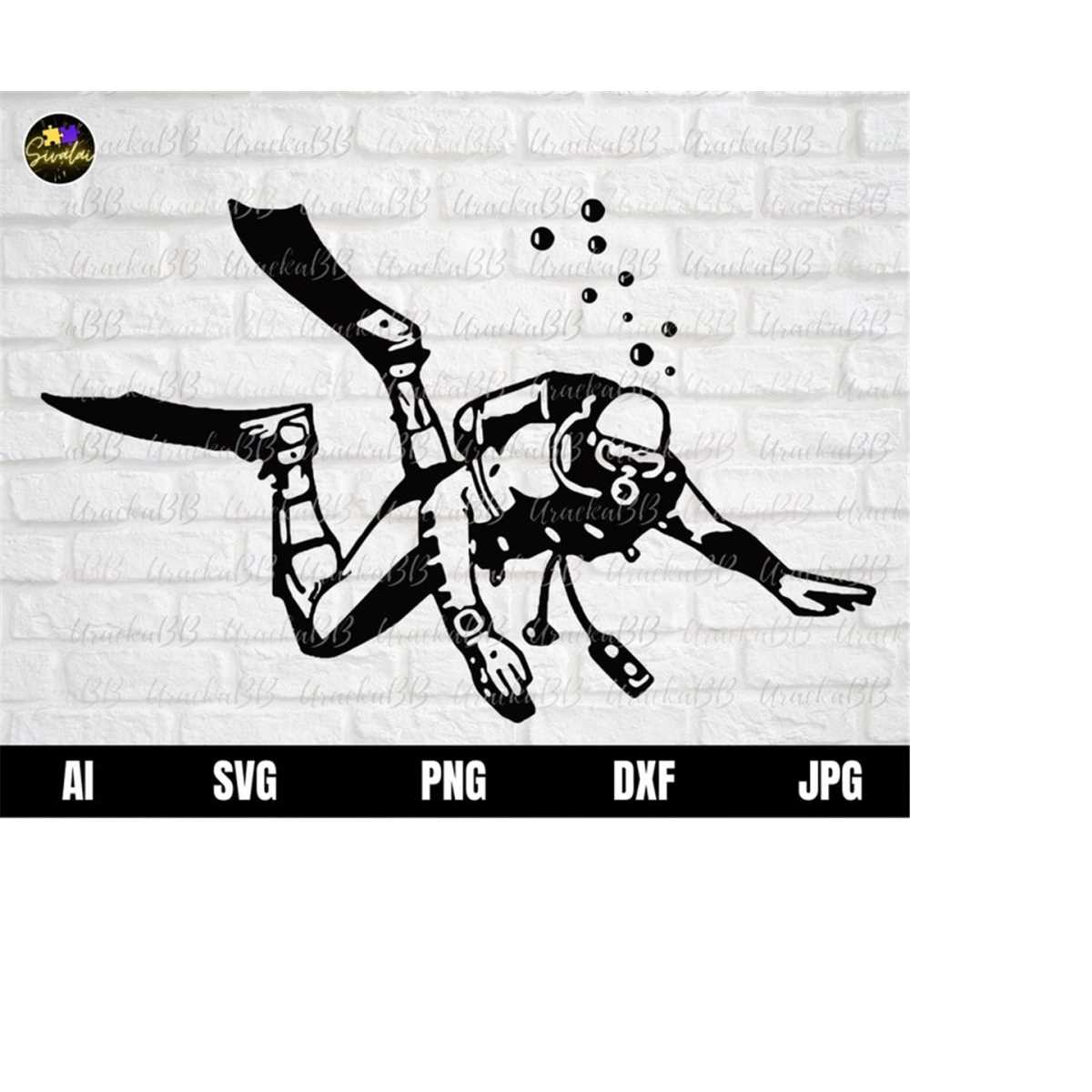 Scuba Diver Svg, Dive Svg, Underwater Svg, Scuba Diving Svg, - Inspire ...