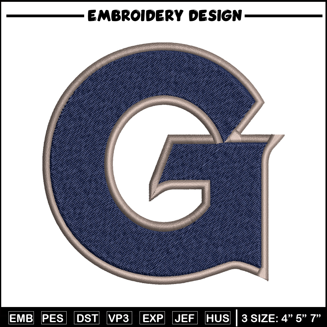 Georgetown Hoyas embroidery design, Georgetown Hoyas embroid | Inspire ...