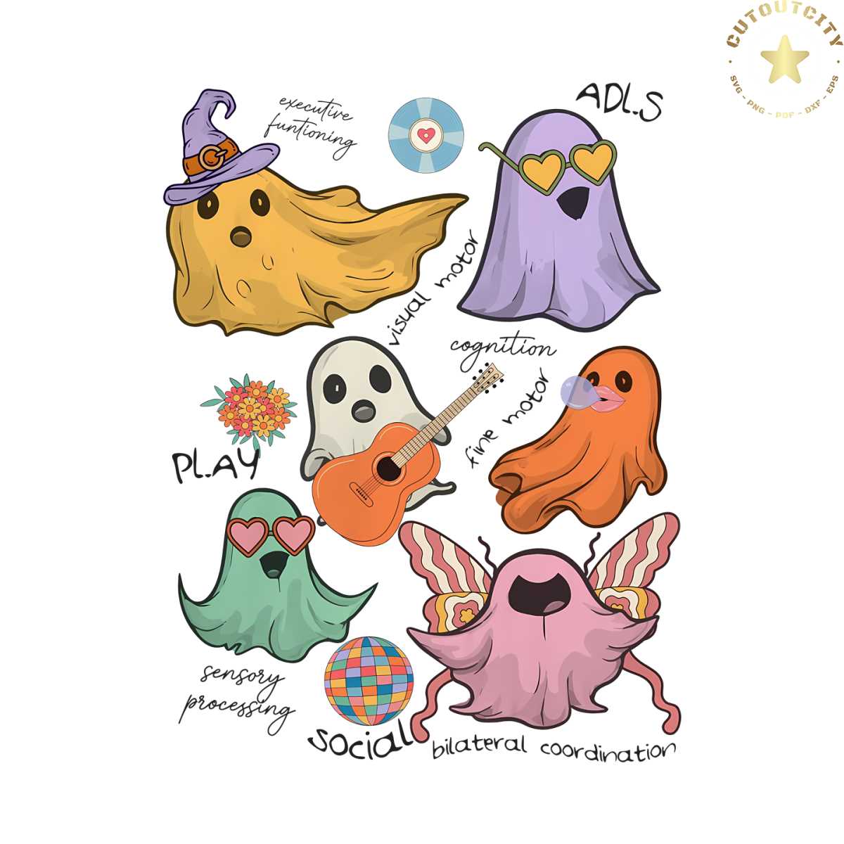 Occupational Therapy Halloween Physical Therapist PNG File | Inspire Uplift