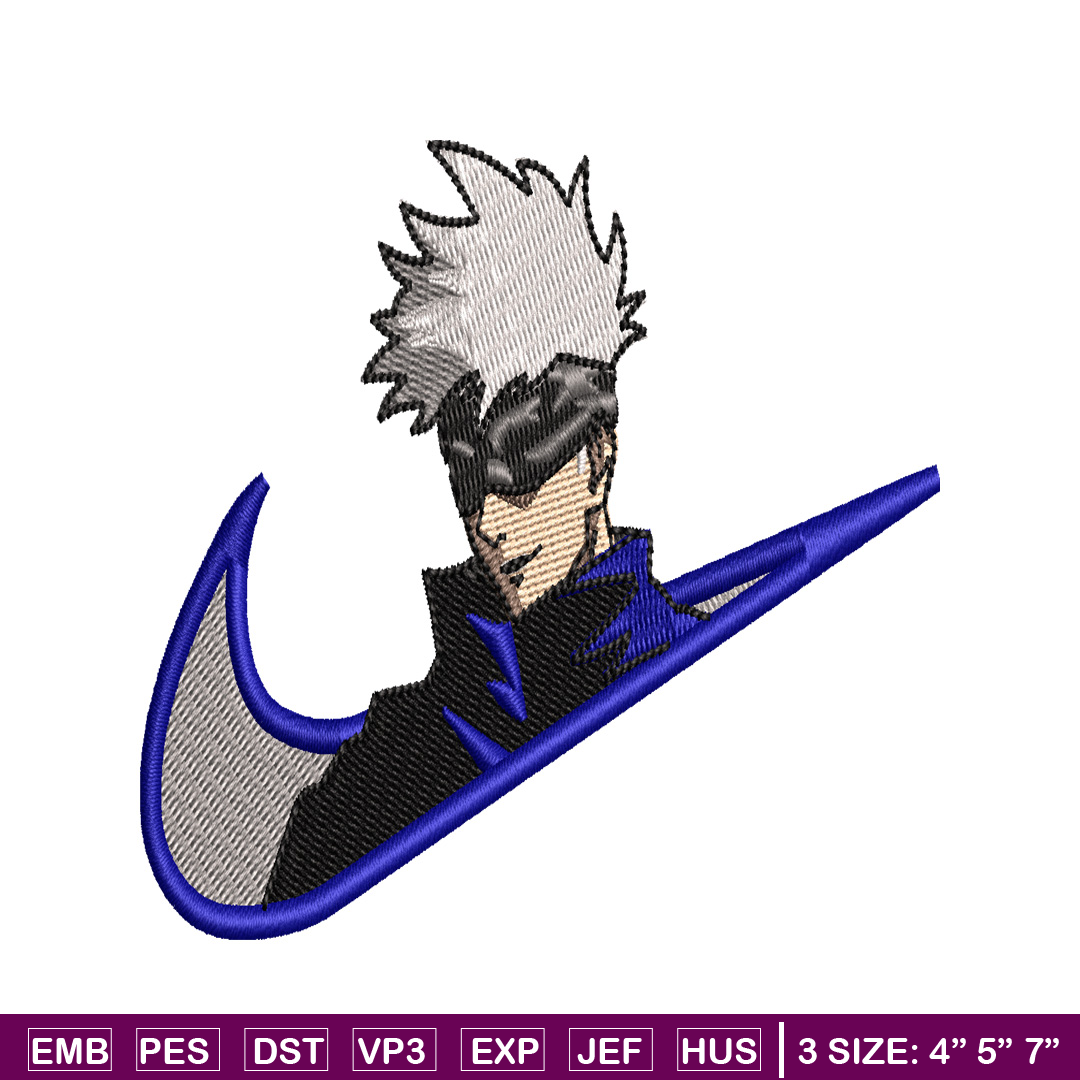 Gojo Satoru embroidery design, Jujutsu Kaisen embroidery, an - Inspire ...