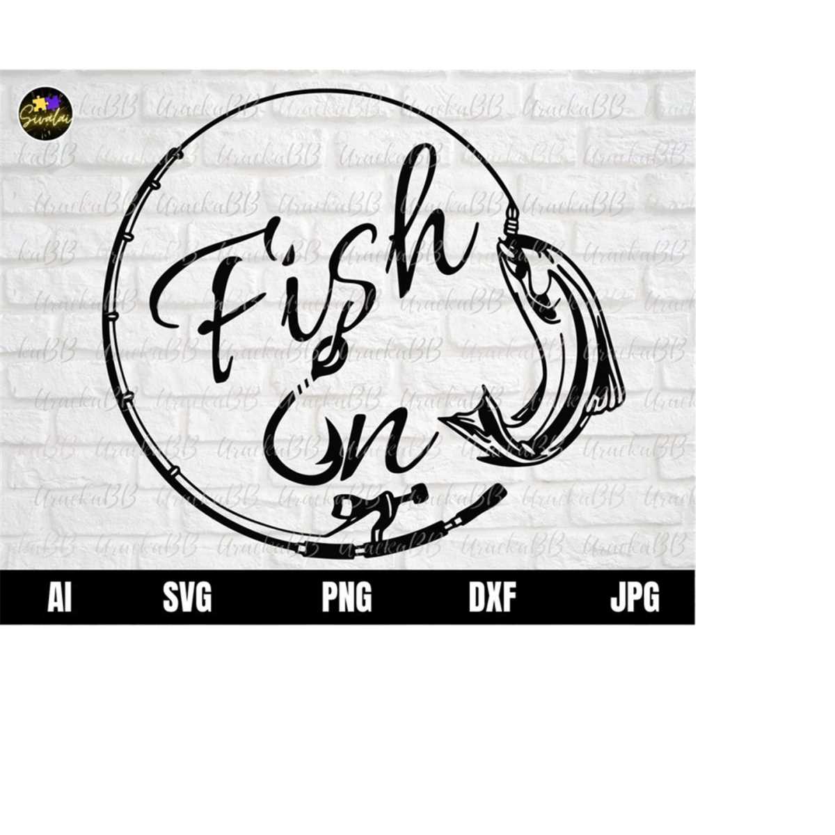 Fish On Svg, Fish Svg, Fishing Svg, Bass fishing Svg, Fish h - Inspire ...