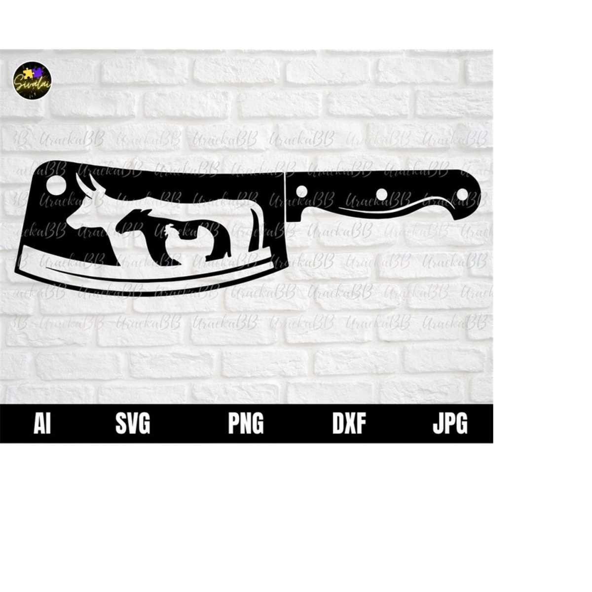 Meat Cleaver Svg, Butcher Svg, Cleaver Svg, Cleaver Cut File | Inspire ...