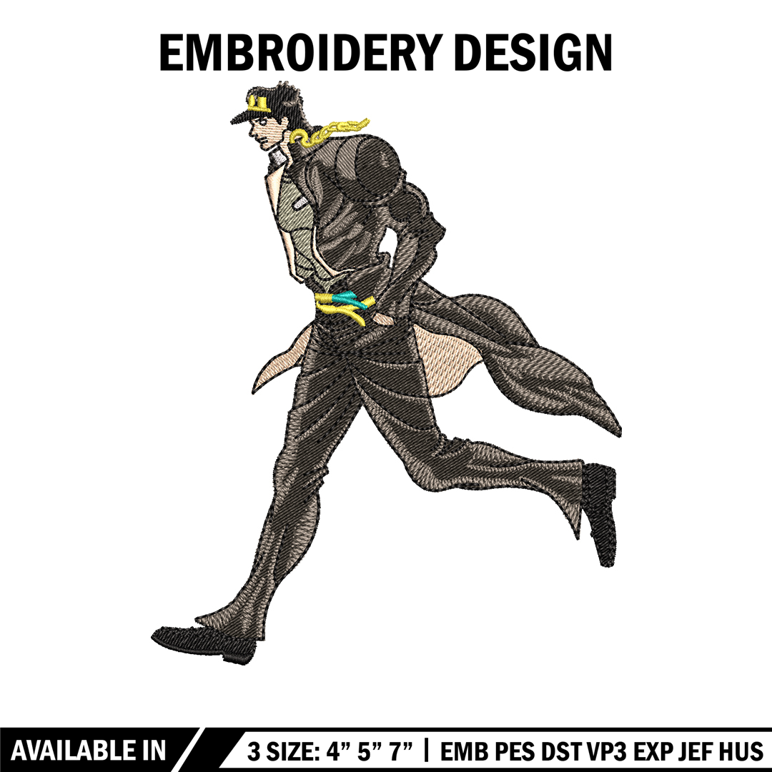 Jotaro kujo embroidery design, Jotaro kujo embroidery, logo - Inspire ...