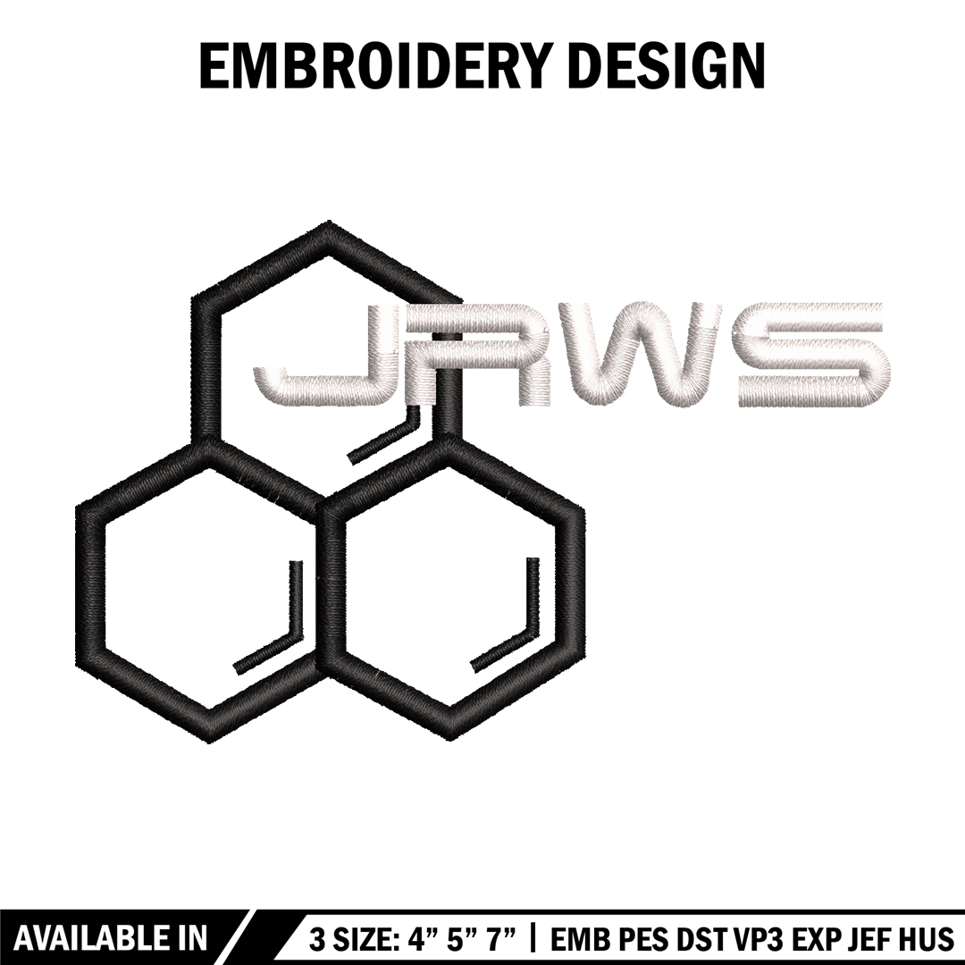 JRWS logo embroidery design, JRWS logo embroidery, logo desi - Inspire ...