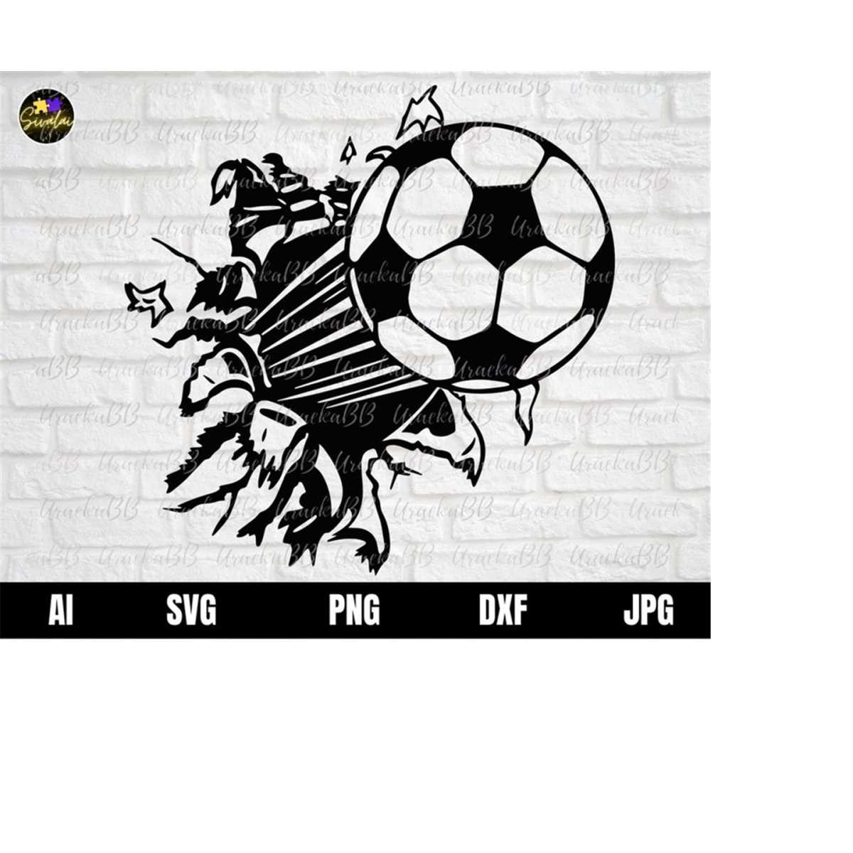 Football Svg, Smashing Ball Svg, Soccer Ball Cut Files, Foot | Inspire ...