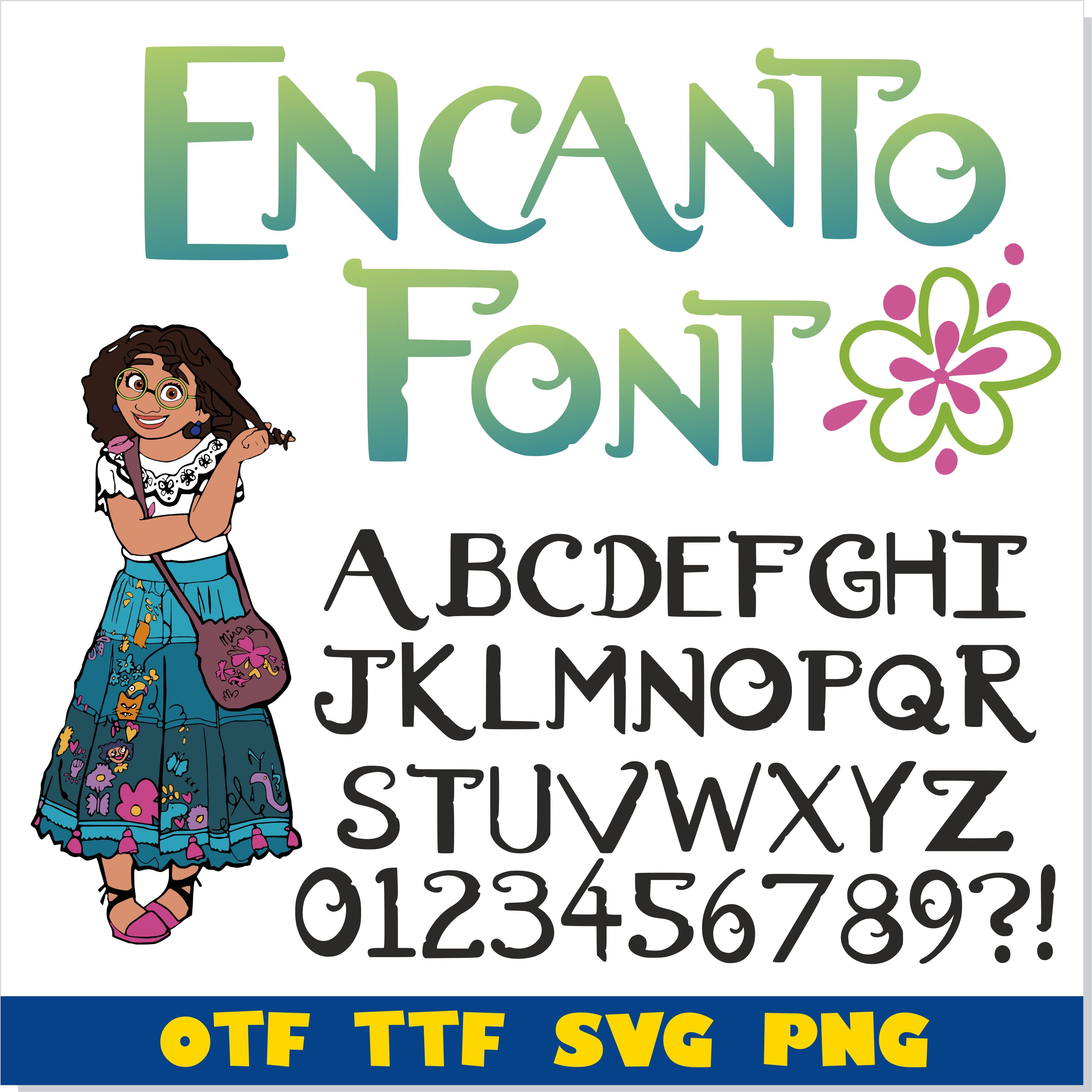 Encanto Font ttf, Encanto Font svg, Encanto png, Encanto otf | Inspire ...