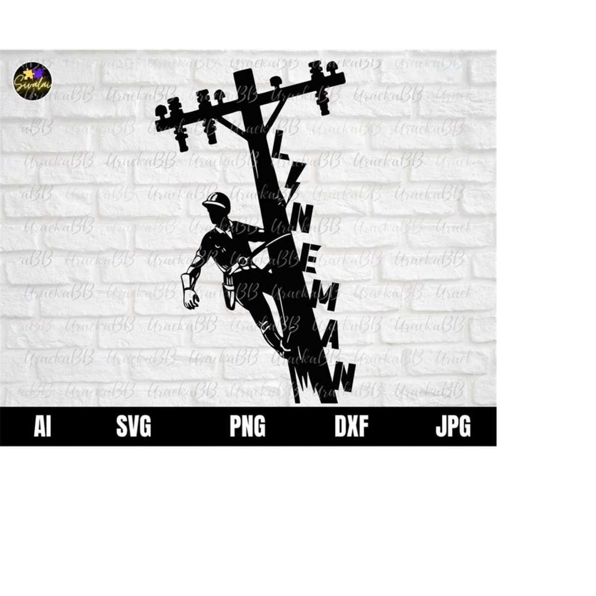 Lineman Svg, Electrician Svg, lineworker Svg, Power Lineman | Inspire ...