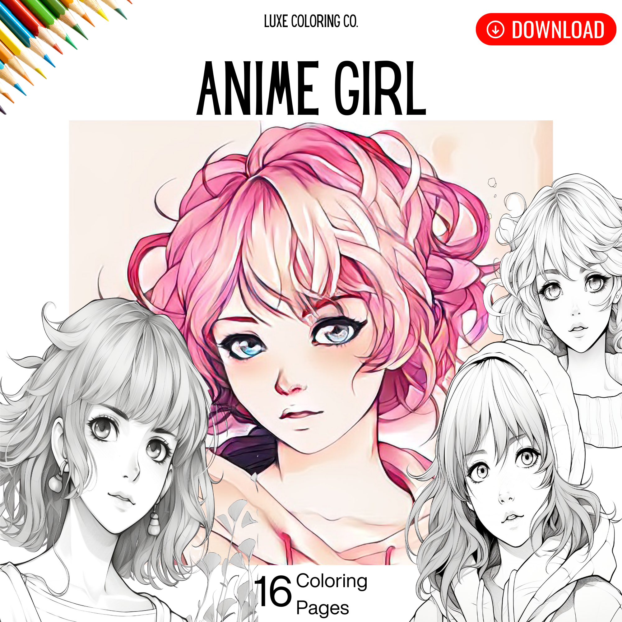 Anime Coloring,Coloring Fun,Art Therapy,Anime Art ,Coloring | Inspire ...