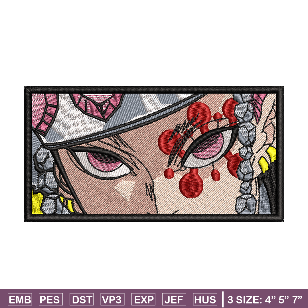 Tengen Uzui eyes embroidery design, Kimetsu no Yaiba embroid | Inspire ...
