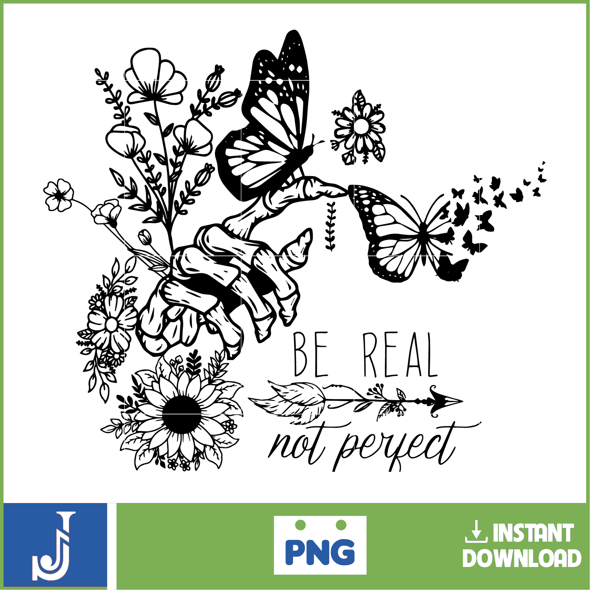 Be real not perfect Png, svg cut files for Cricut, Self love - Inspire ...