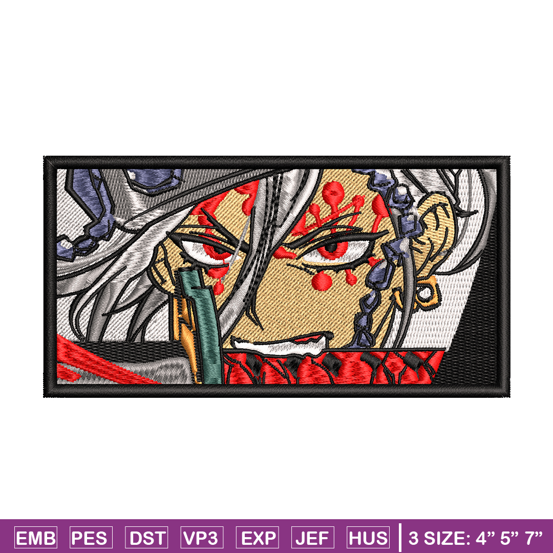 Tengen Uzui embroidery design, Kimetsu no Yaiba embroidery, | Inspire ...
