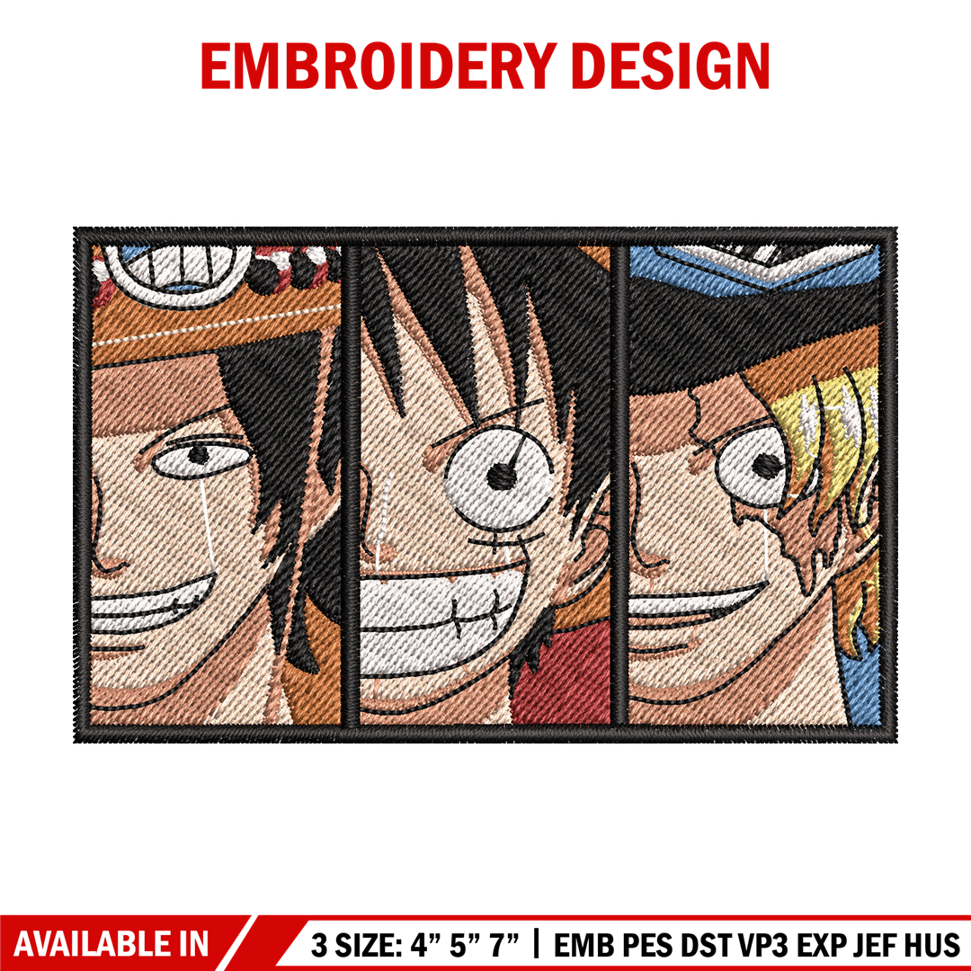 Luffy Brother embroidery design, One piece embroidery, Anime | Inspire ...