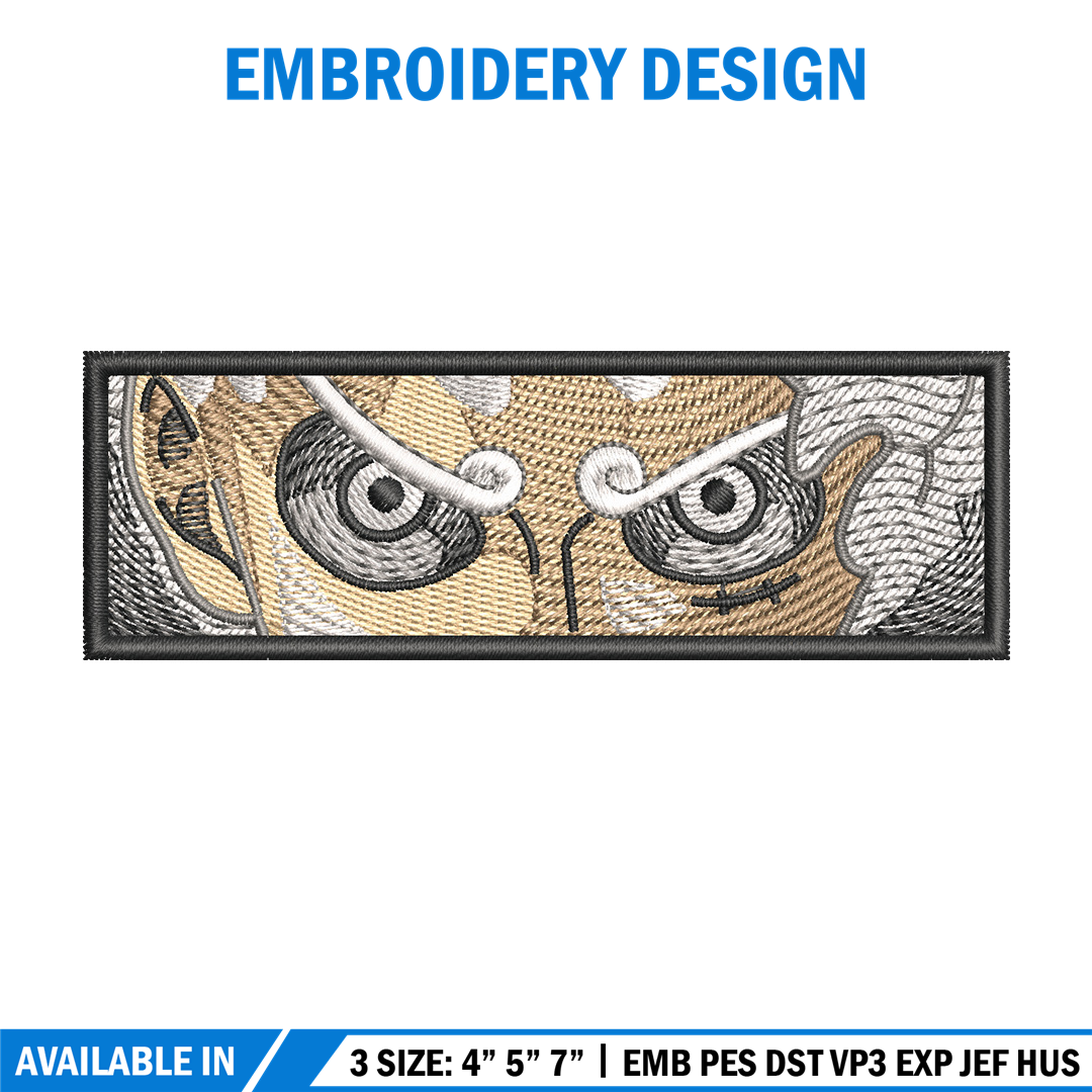 Luffy g5 eyes embroidery design, One piece embroidery, Anime | Inspire ...